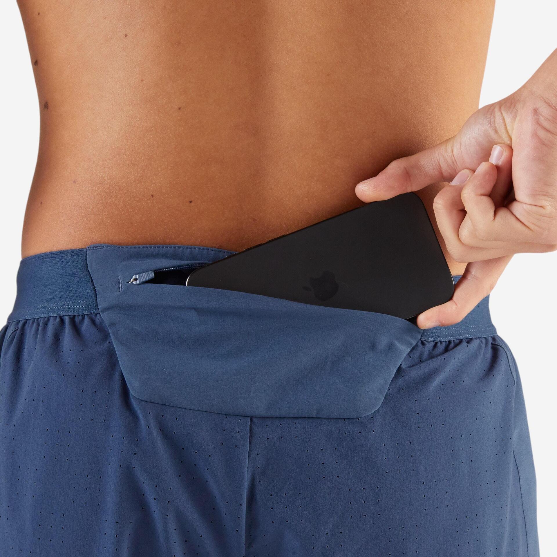 Men's Running Shorts - KIPRUN Run 500 Comfort - Abyss blue