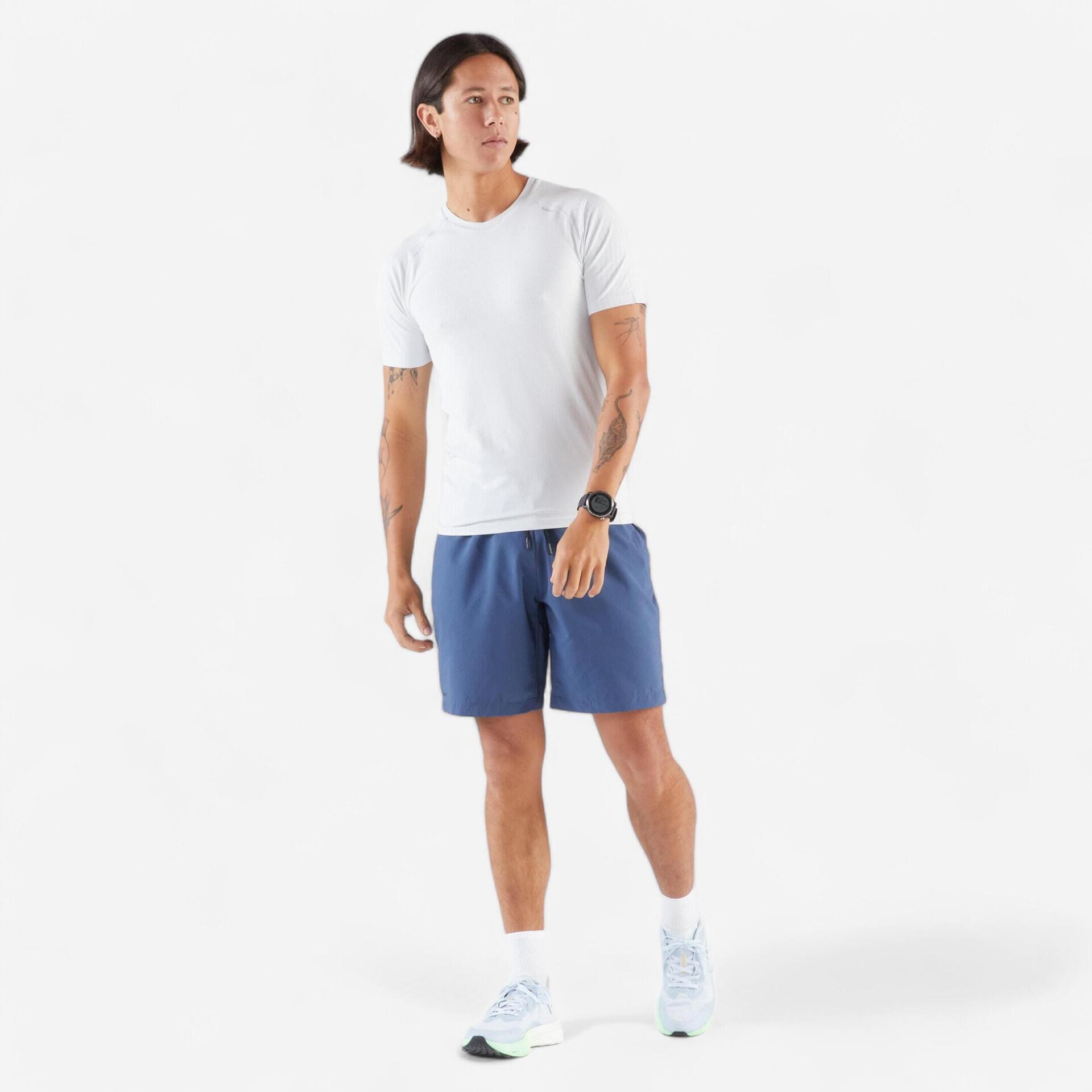 Men's Breathable Running Shorts RUN 500 DRY+ - Abyss Blue