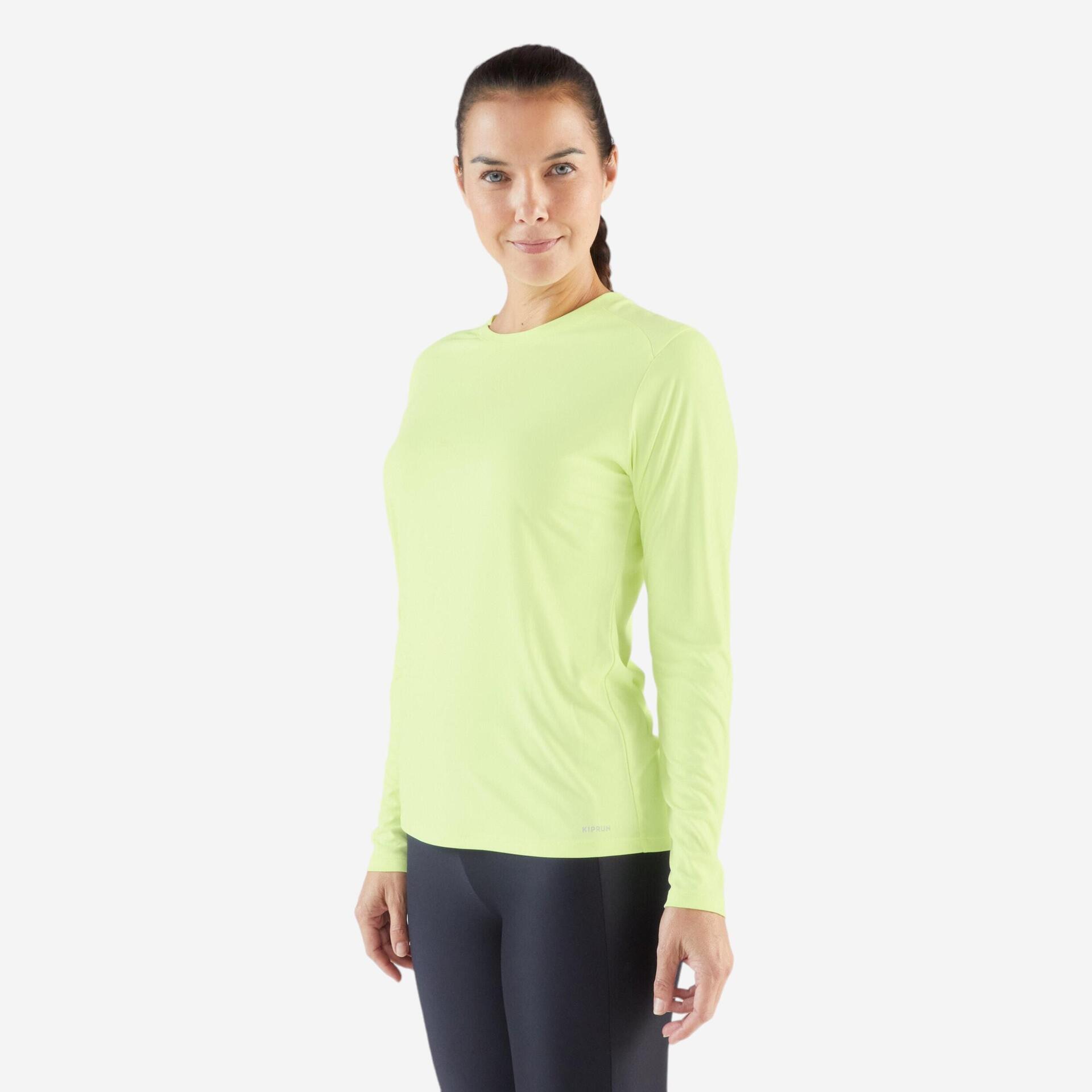 Women's Running Long Sleeved T-Shirt Anti-UV - Yellow