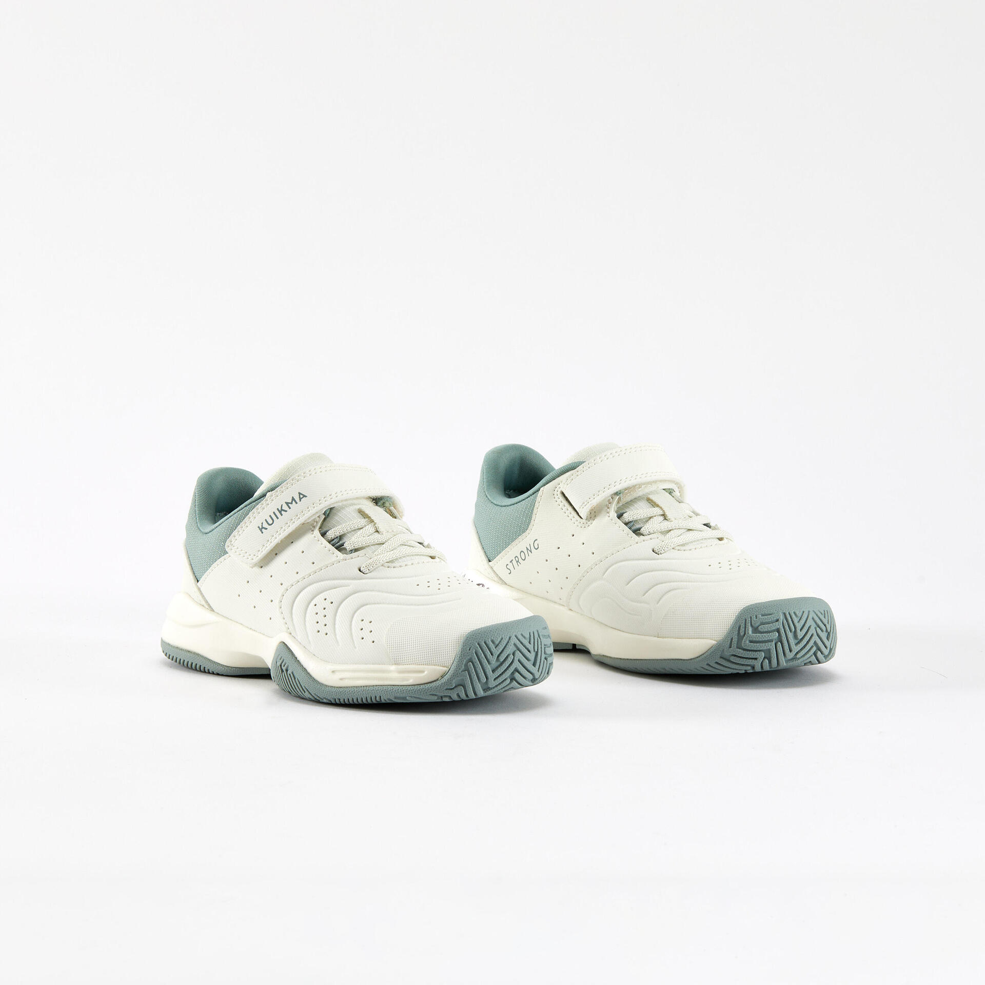 Kids' Rip-Tab Tennis Shoes TS Strong - Clay White