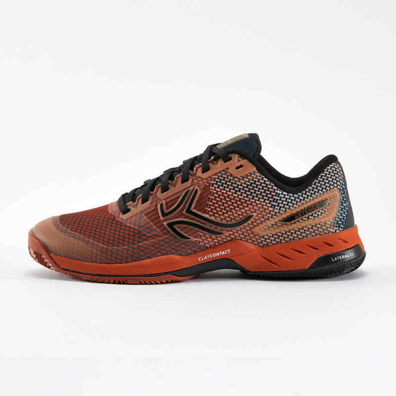 Men's Clay Court Tennis Shoes Fast Pro Clay - Red/Black - Decathlon