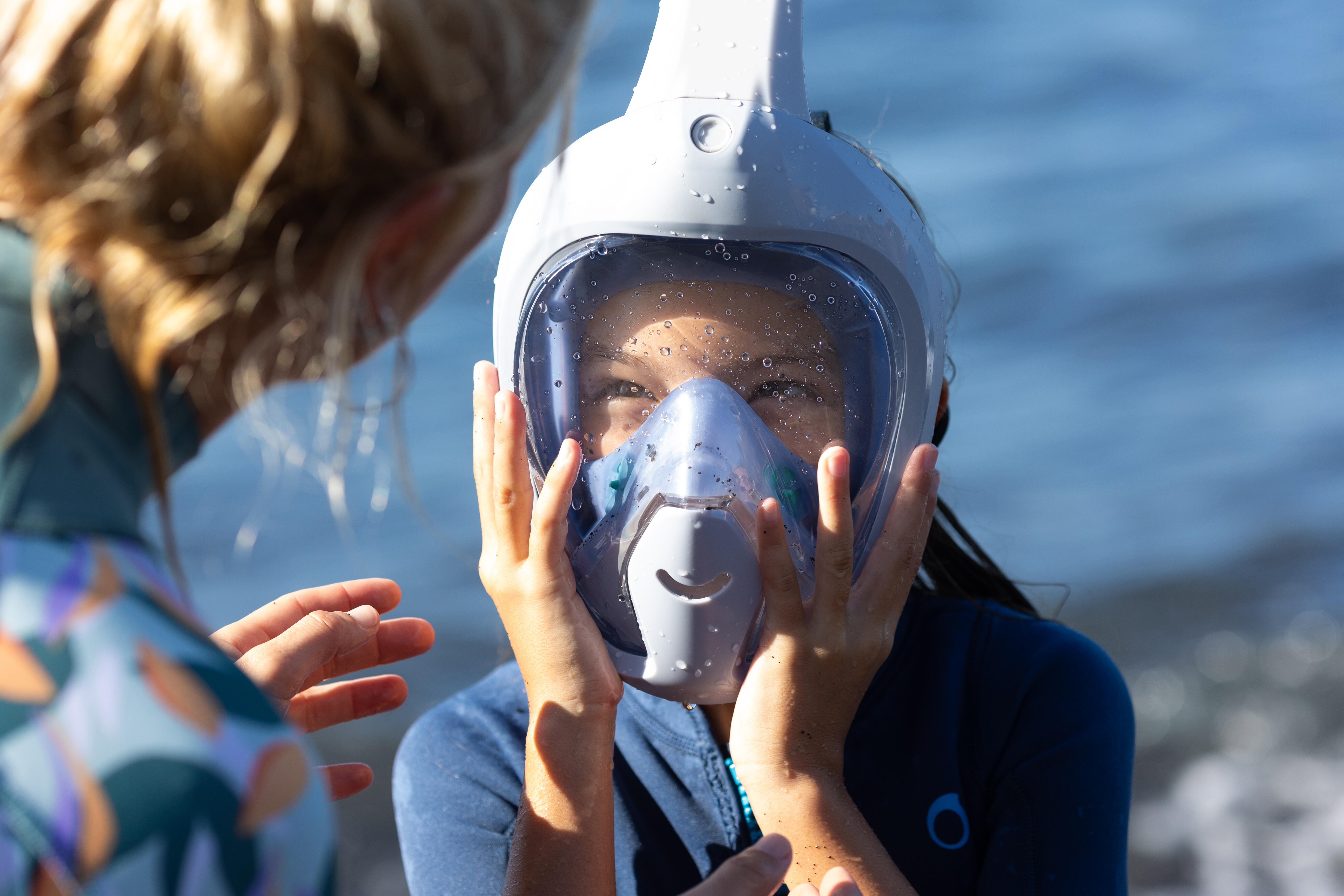 Masque de plongée enfant – Easybreath 6/10 - Bleu Brume, Bleu ...
