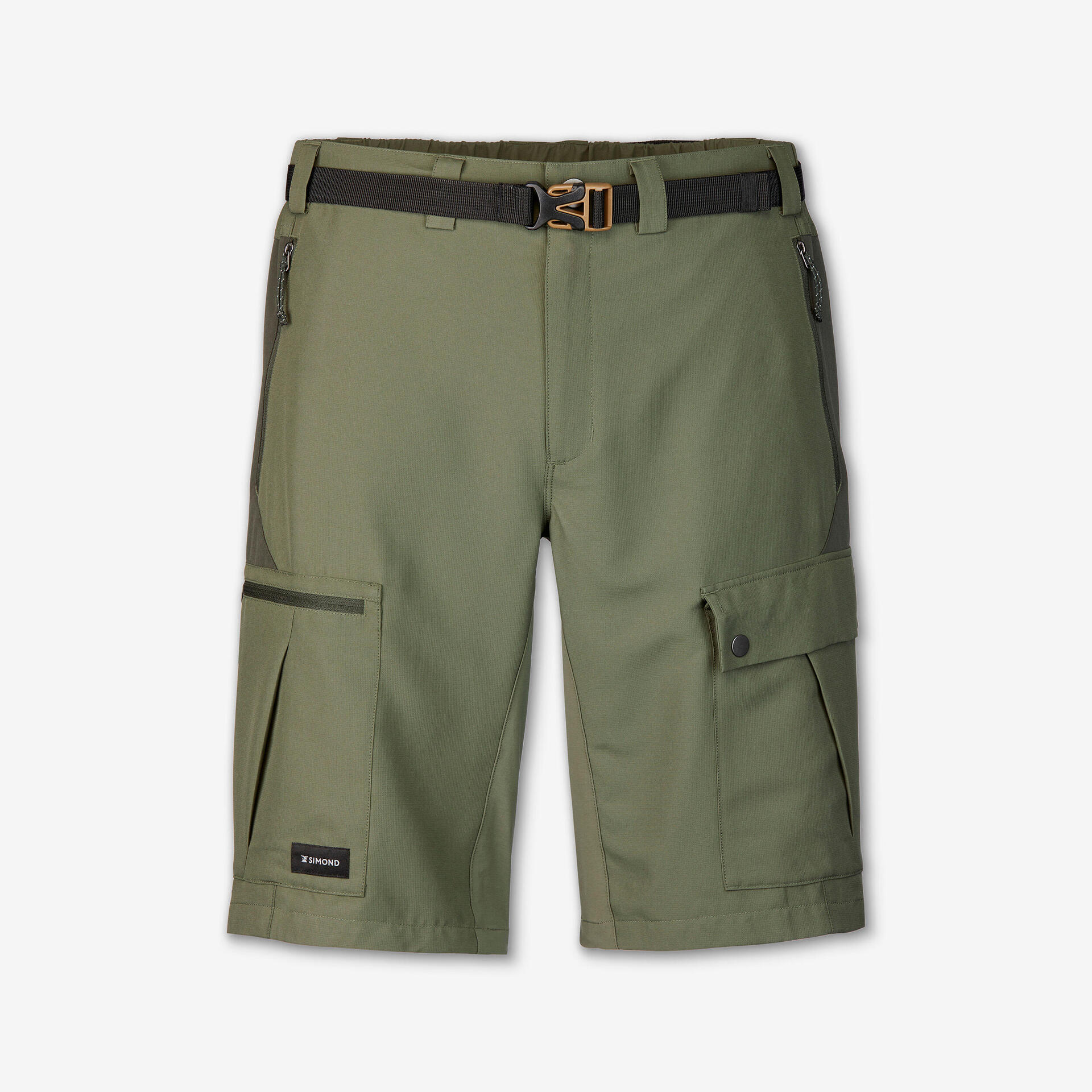 Men’s durable trekking shorts - MT500 - Khaki