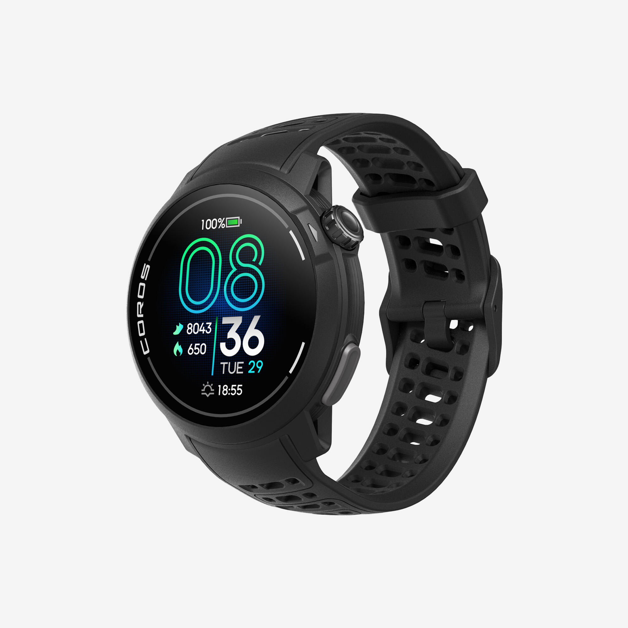 Smartwatch Conectado Sport GPS Ecrã AMOLED, Pace Pro Preto | Decathlon