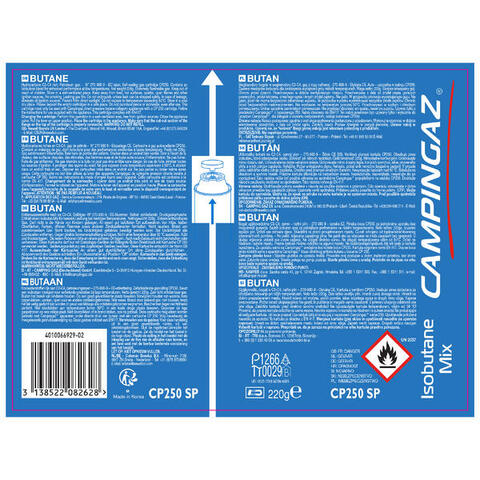 Cartouche de gaz à valve CP 250 pour réchaud (220 grammes) CAMPINGAZ | Decathlon