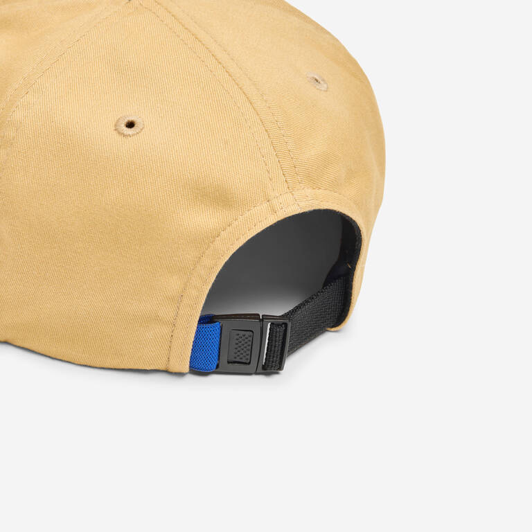 6 Panels cap with flat visor, beige - Decathlon
