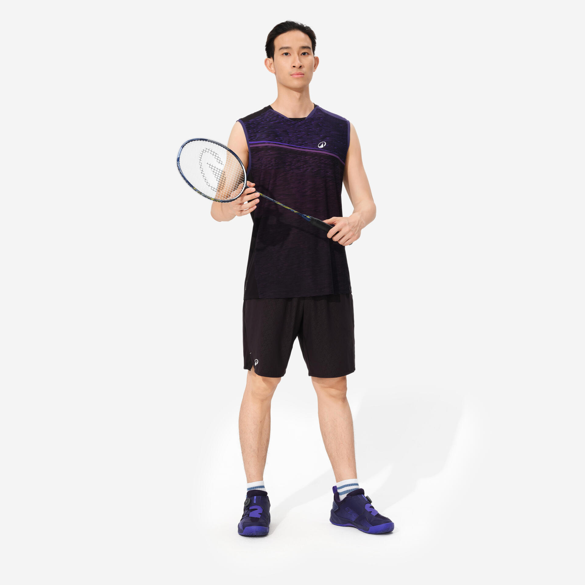 Badminton Men Sleeveless Perform 990 Black Midnight