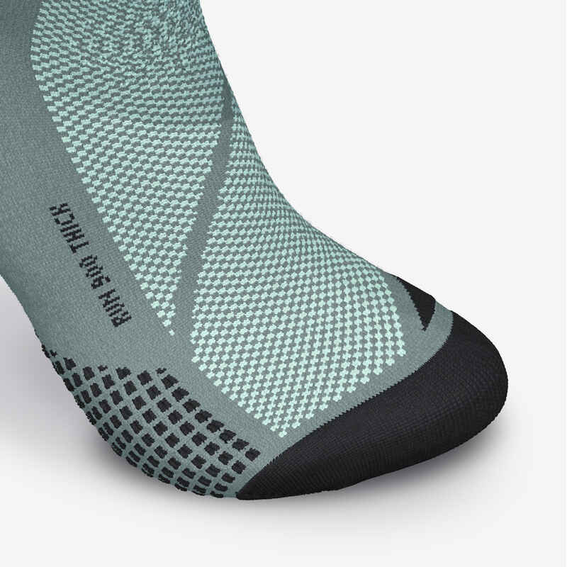 KIPRUN run900 Mid-Calf Thick Running Socks - Green - Decathlon