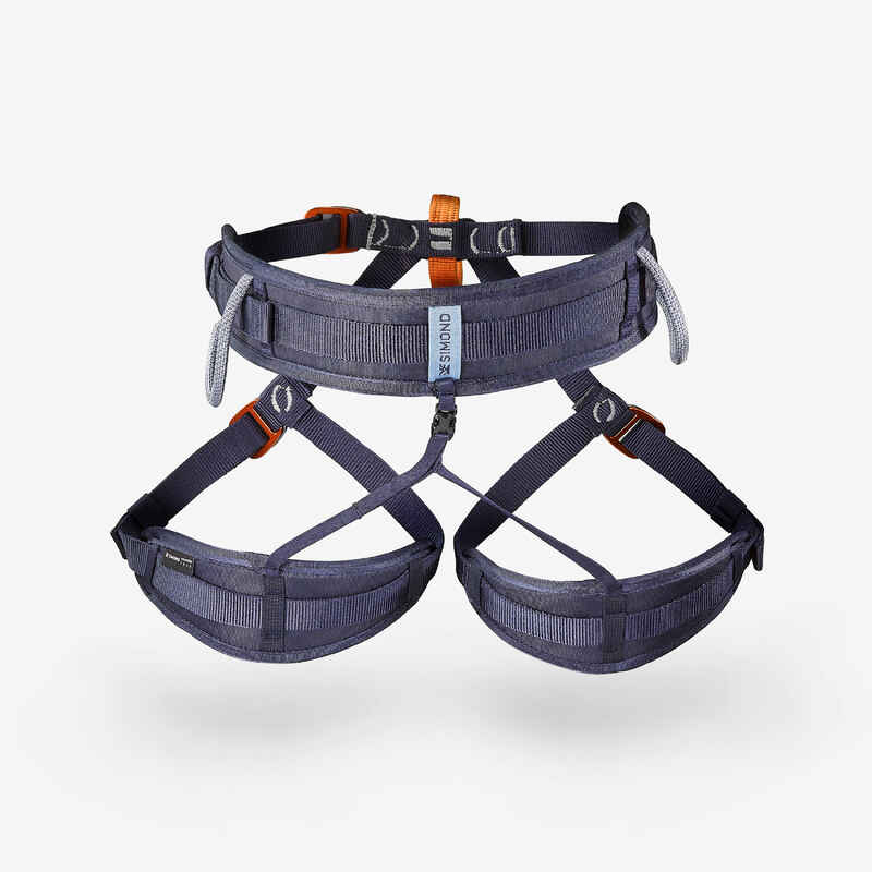 Climbing single tie-in point harness, First Klimb black - Decathlon