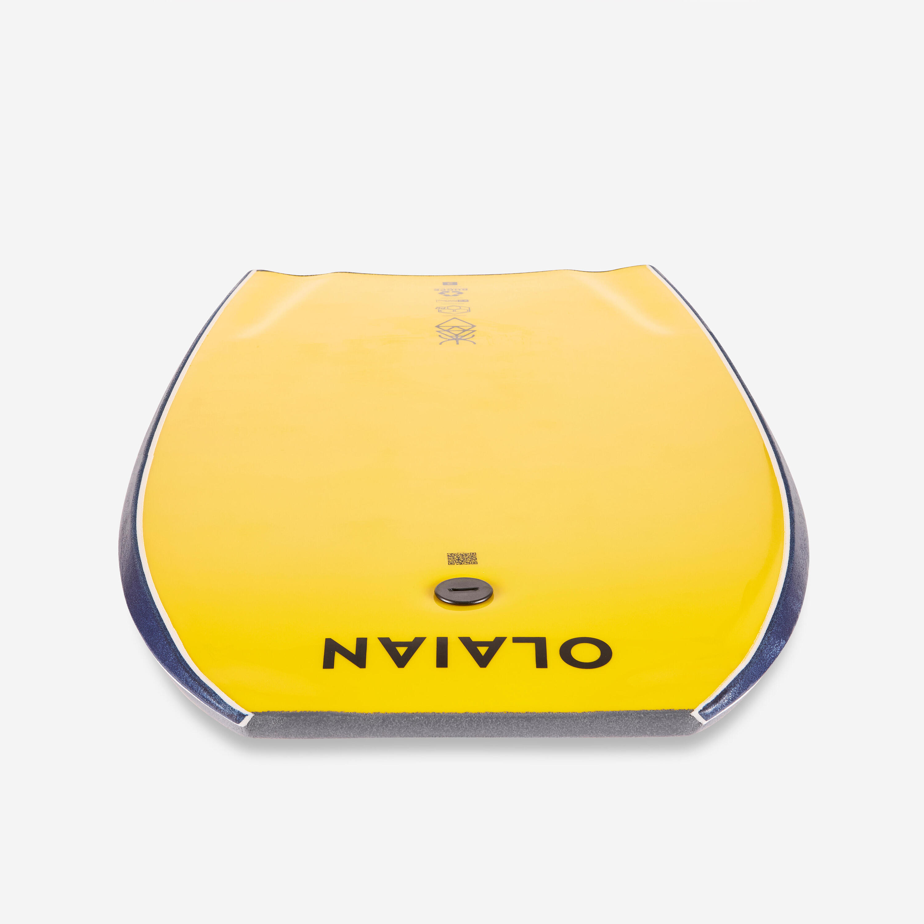 Bodyboard BB 500 intermediate double stringer - Grey yellow OLAIAN ...