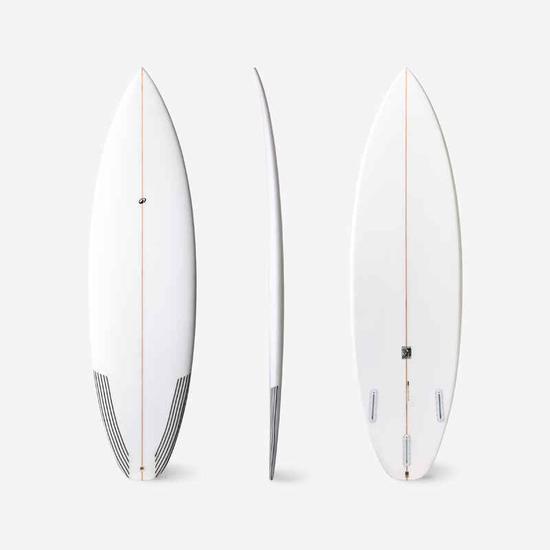 Performance shortboard with Futures fin box without fins - white ...