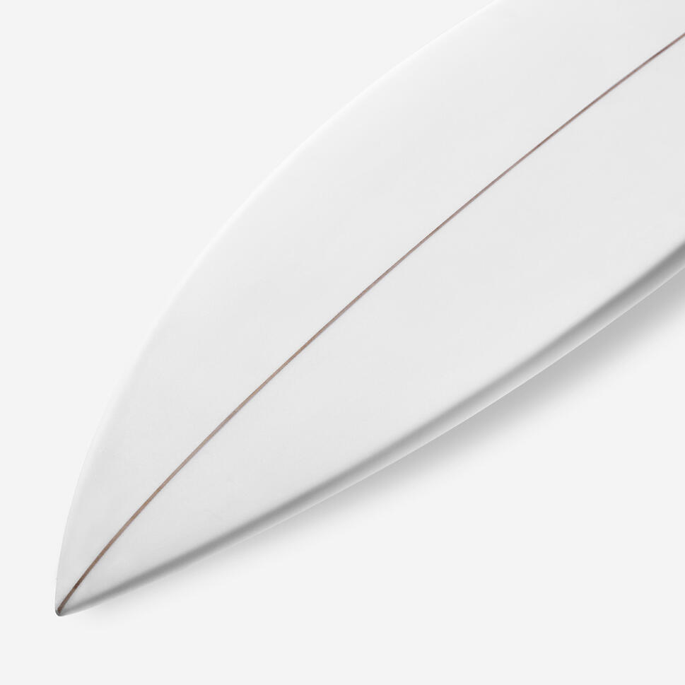 Performance shortboard with Futures fin box without fins - white OLAIAN ...