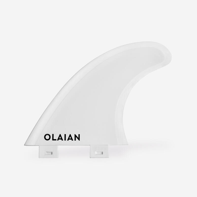 OLAIAN Hybride surfboard van hars 7' 49L met 3 vinnen beige | Decathlon