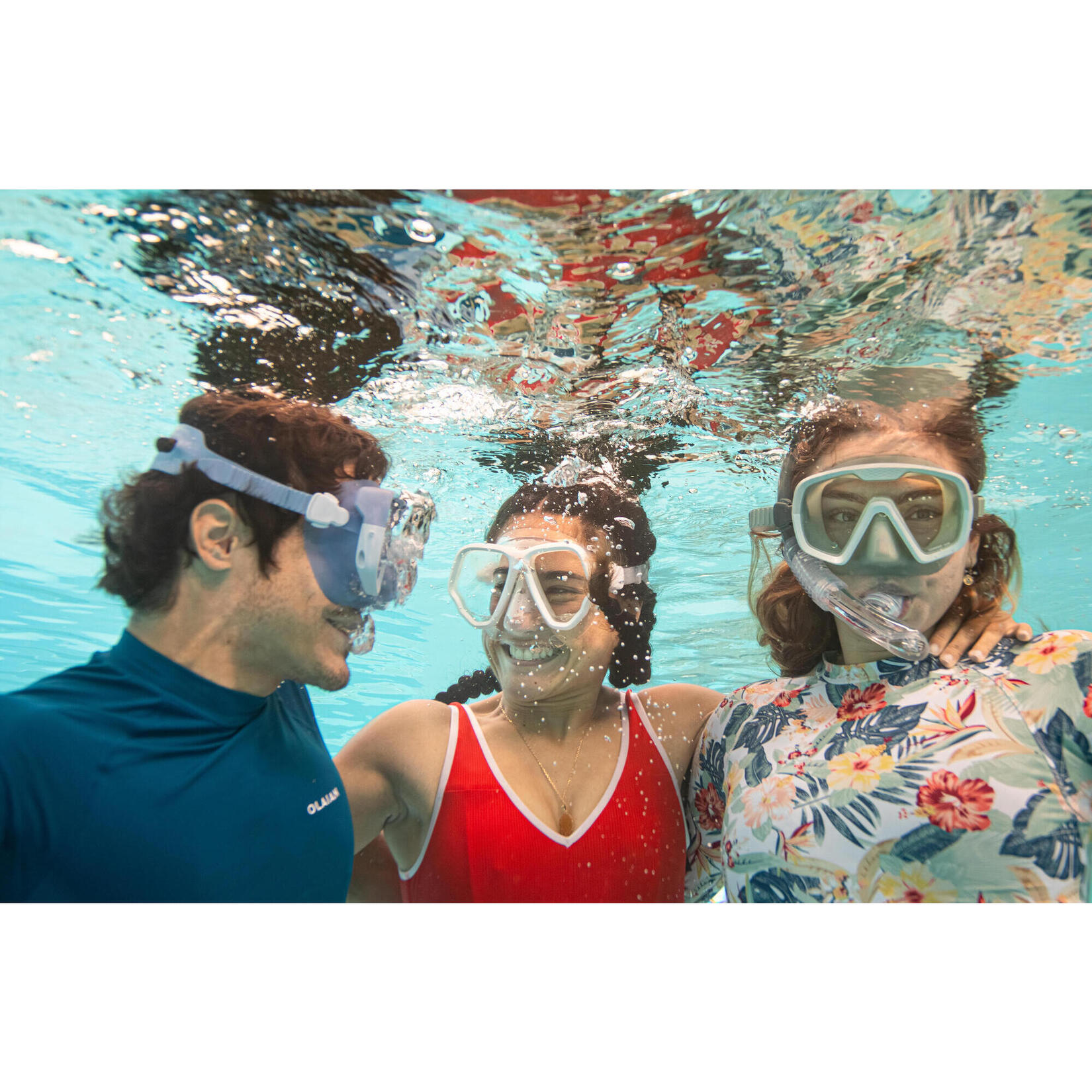 Tauchmaske Antibeschlag Silikonband - 100 Mono Mid blau | SUBEA | Decathlon.ch