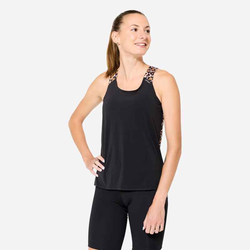KIPRUN Run 900-Light Women's Running Tank Top limited edition - Leopard ...
