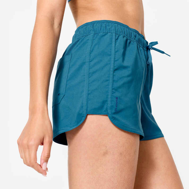 Short de bain surf Femme - Tini petrol bleu - Decathlon