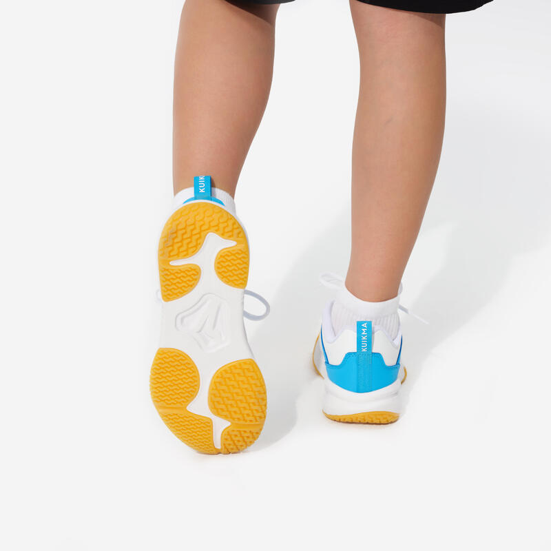 Chaussures de Badminton Enfant BS Sensation 500 - Aqua PERFLY | Decathlon