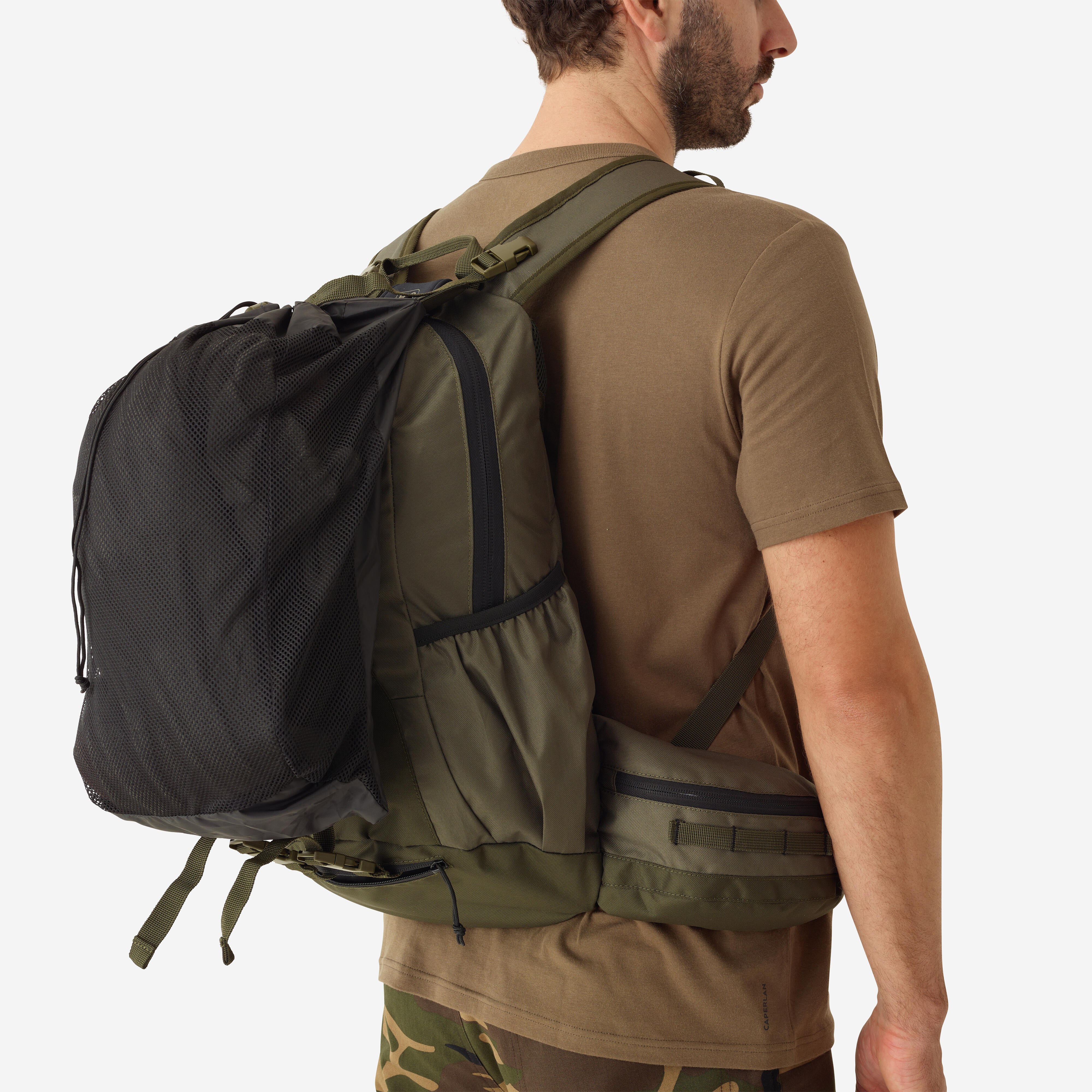 Outdoors Backpack 20 L - Olive green, Deep khaki - Solognac - Decathlon