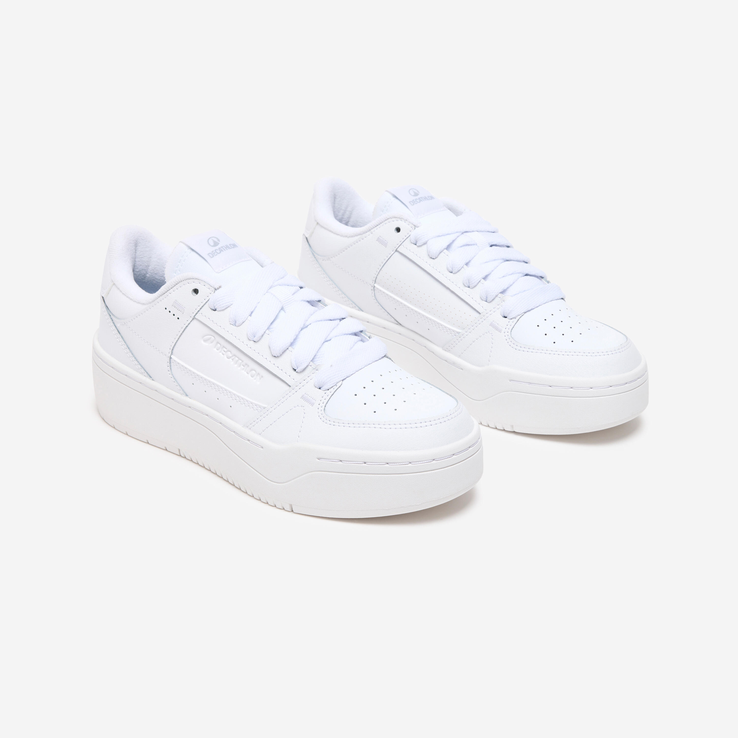 CJ80 Platform Women's Shoes - White - Decathlon