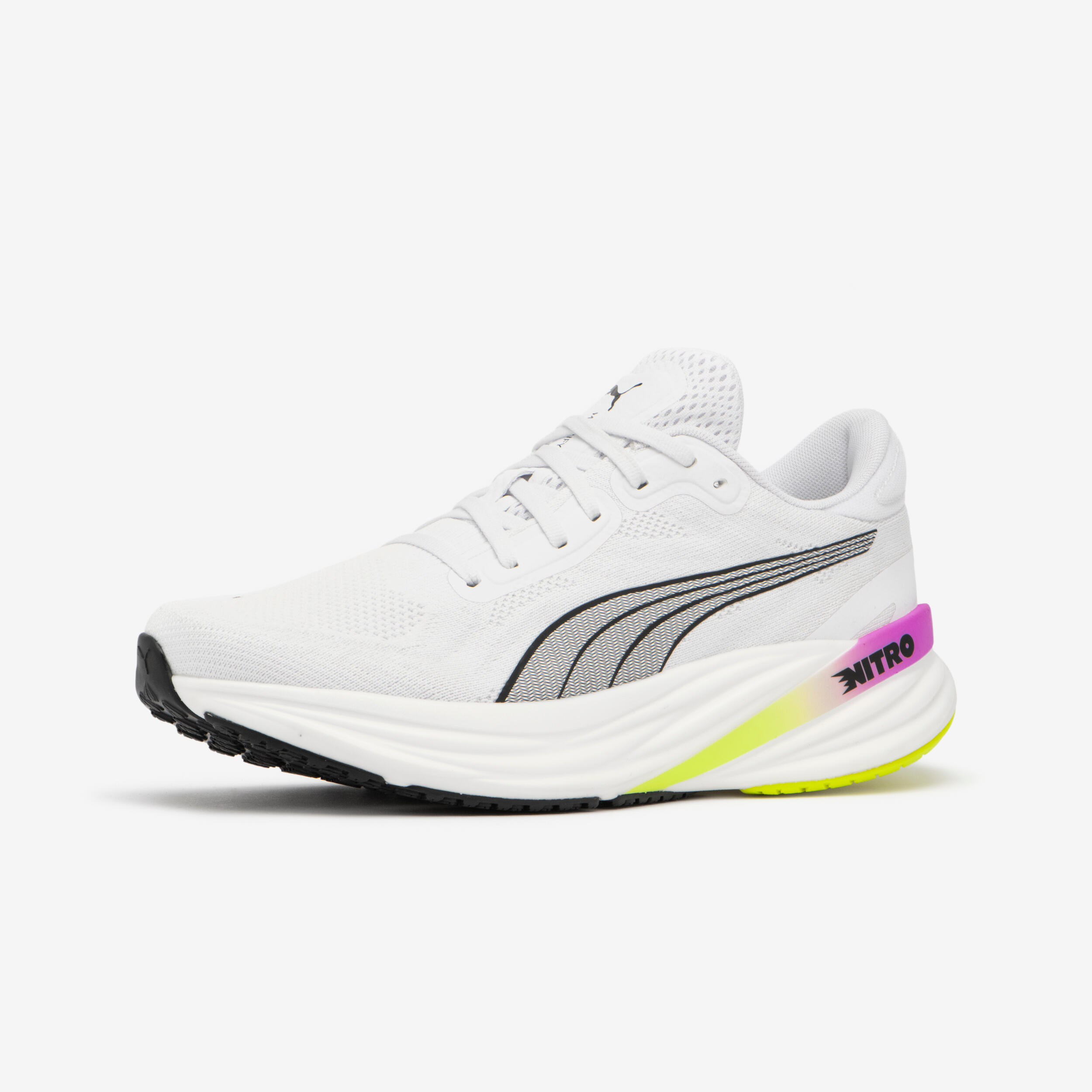 MEN'S RUNNING SHOES PUMA MAGNIFY NITRO 2-WHITE PUMA | Decathlon
