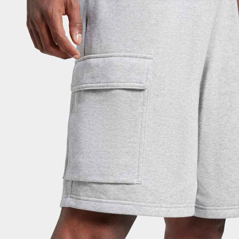 Meeste puuvillased lühikesed püksid, hallid - Decathlon