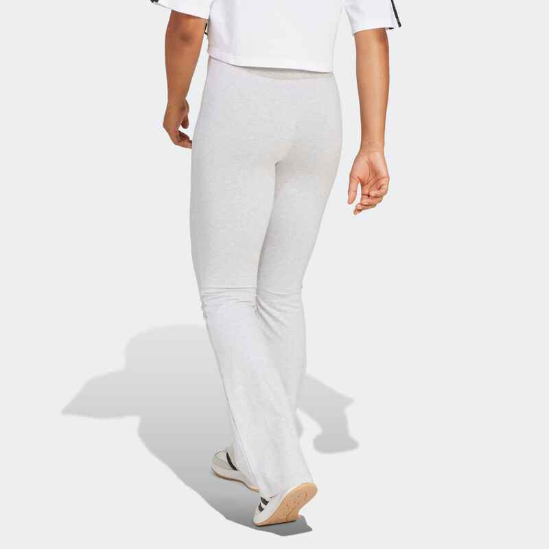 Tajice s proširenim nogavicama za fitness ženske sive - Decathlon