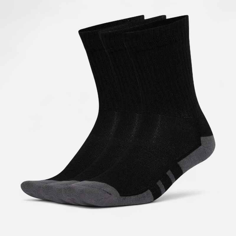 Set of 3 Pairs of High Socks - Black - Decathlon