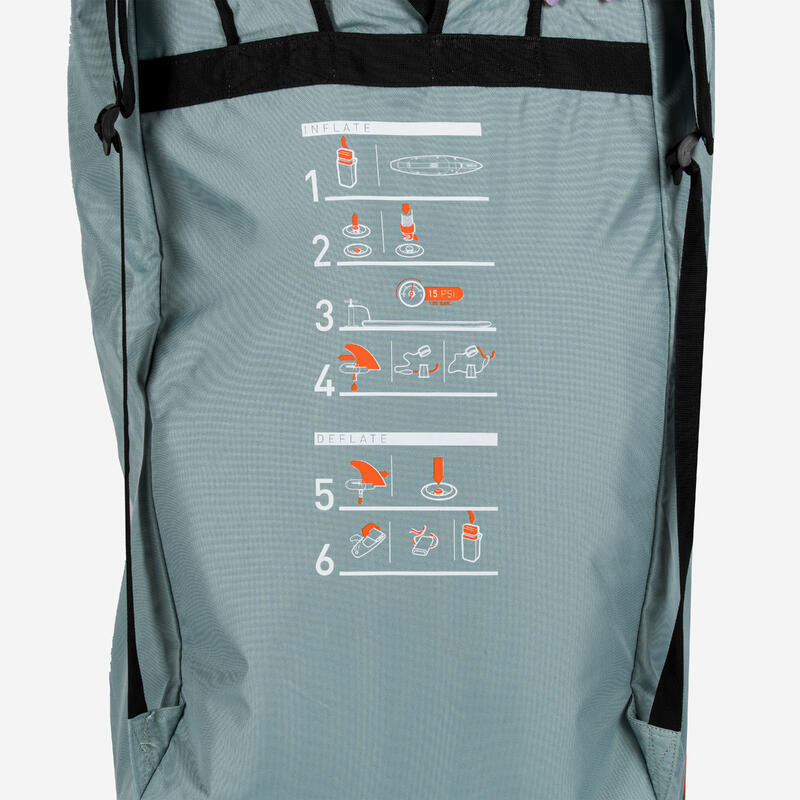 SUP, 12'6, felfújható, 140 kg-ig - 500-as - Decathlon