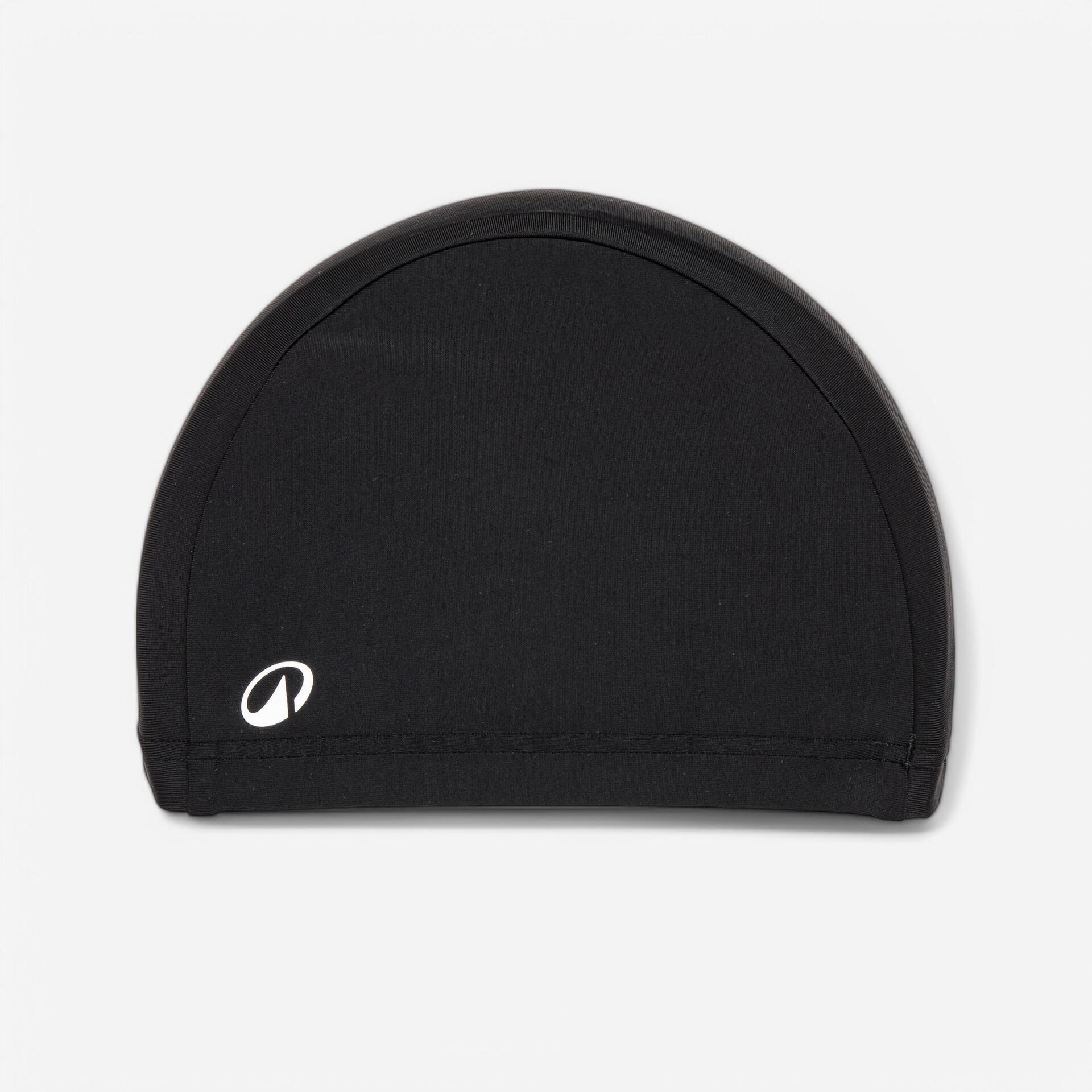 Fabric swim cap size M - black