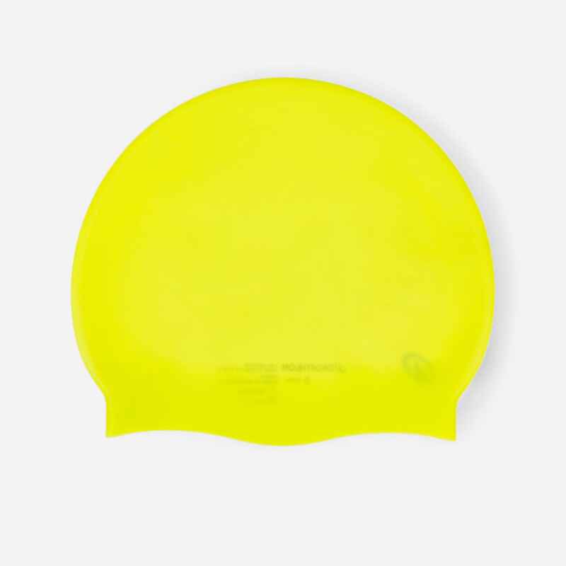 Silicone swimming cap yellow - Decathlon