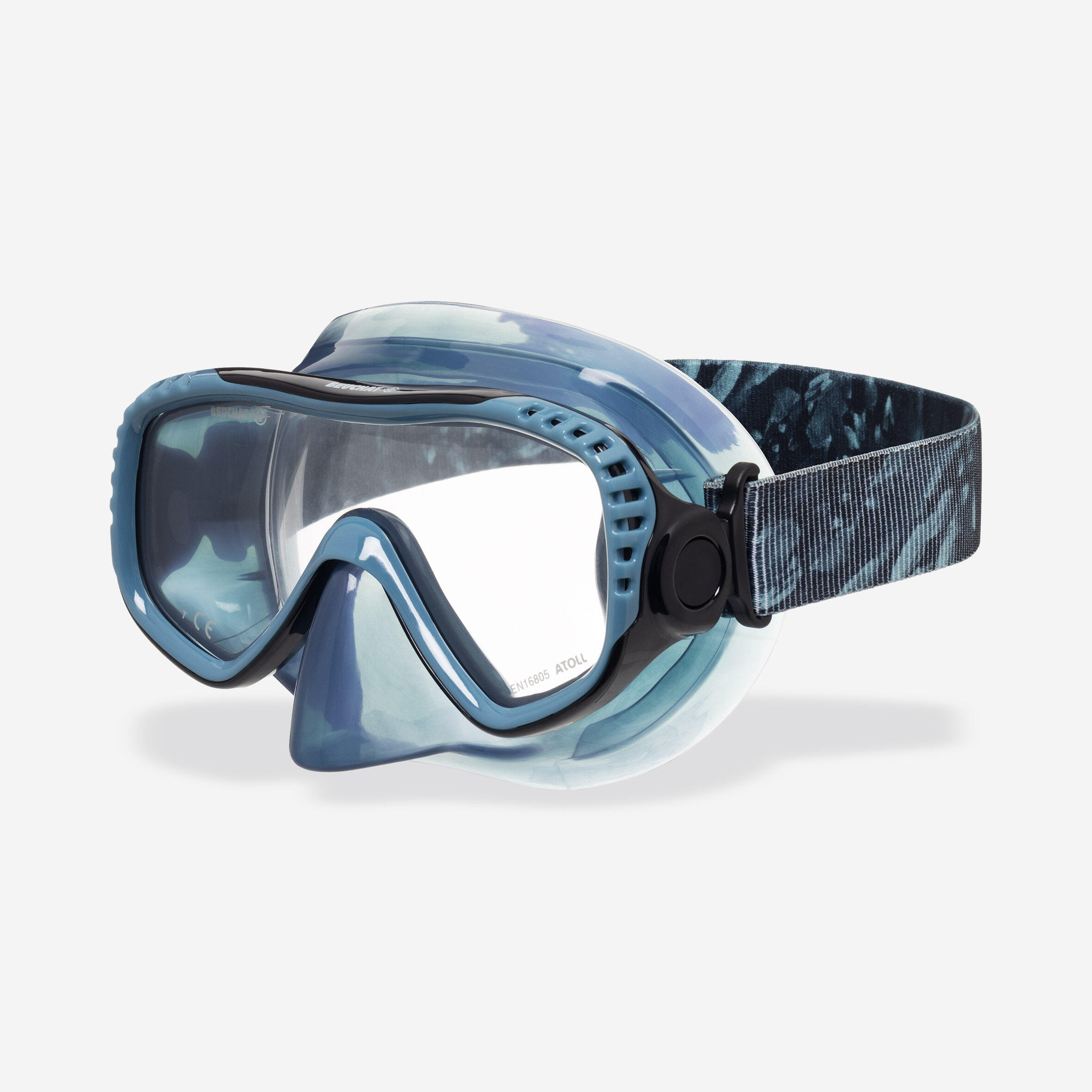 Schnorchel-Set Flossen + Maske + Schnorchel PMT Atoll blau - Decathlon