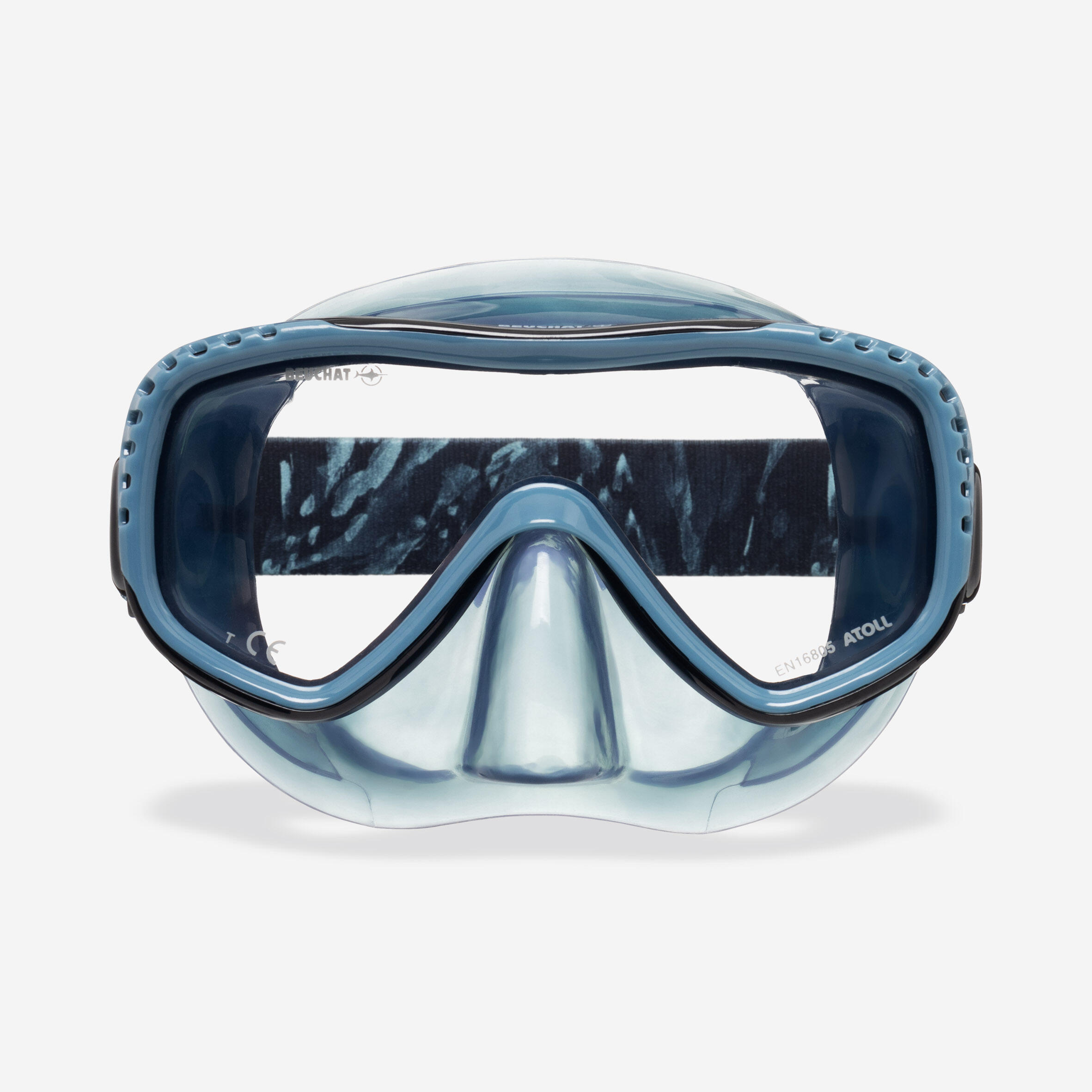 Schnorchel-Set Flossen + Maske + Schnorchel PMT Atoll blau - Decathlon
