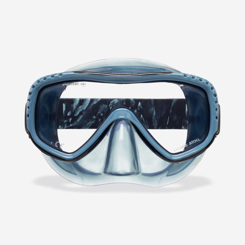 BEUCHAT - Set de snorkeling labe de înot mască tub PMT Atoll Albastru ...