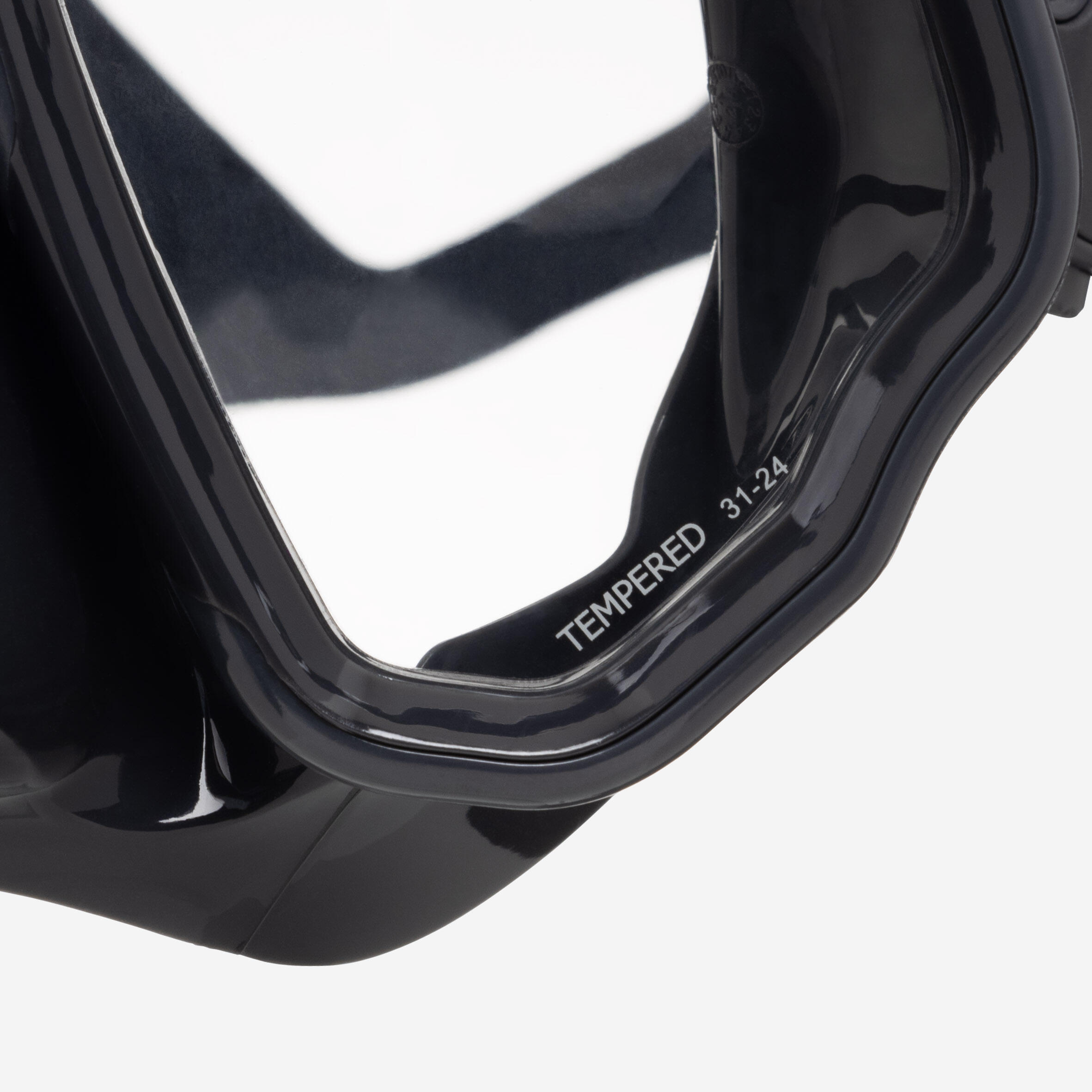 Anti-fog diving mask, MASK 500 DUAL ANTI-FOG Black Grey DECATHLON ...