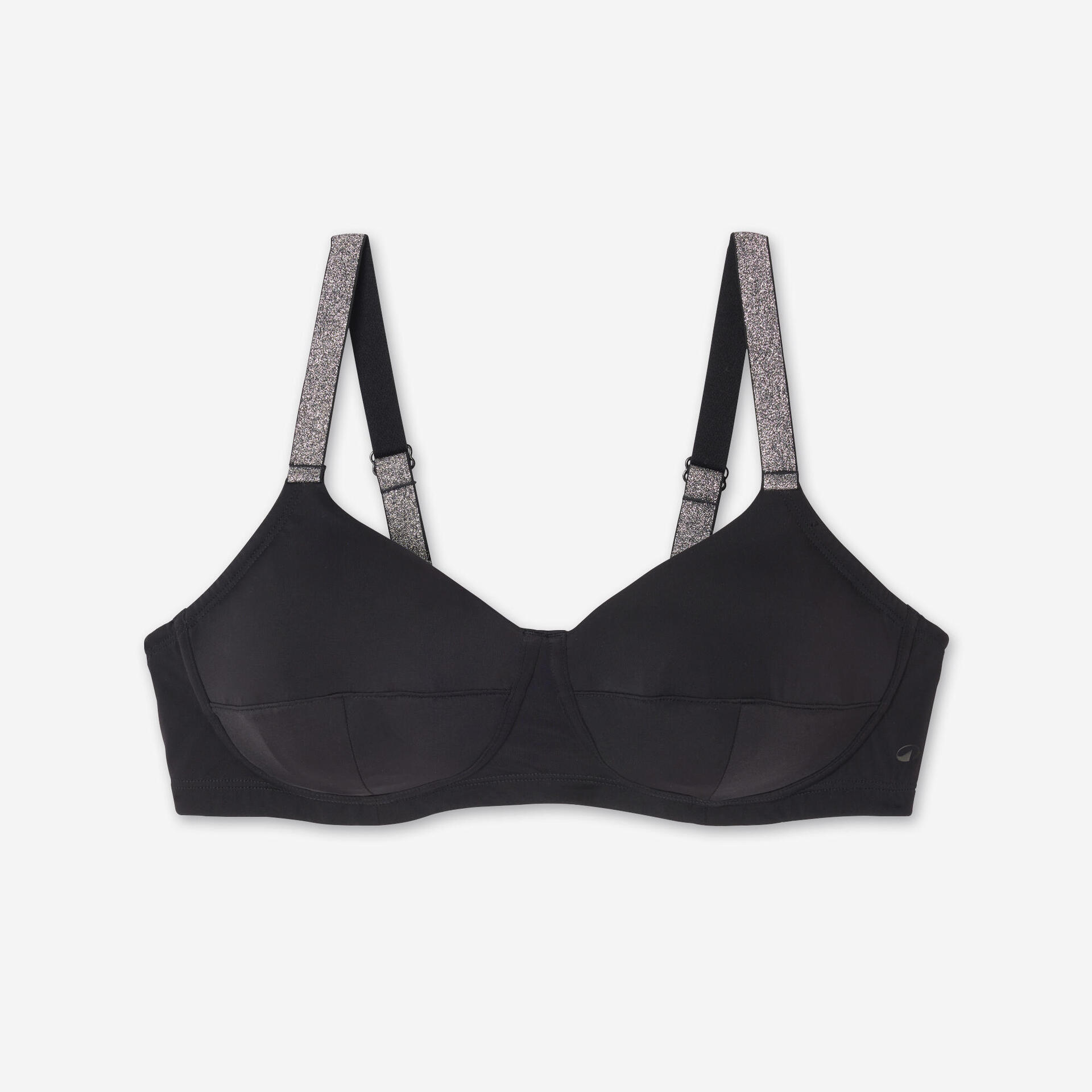 BALCONETTE SWIMSUIT TOP WITH COMFORTABLE FABRIC UNDERWIRE ASTRID - BLACK
