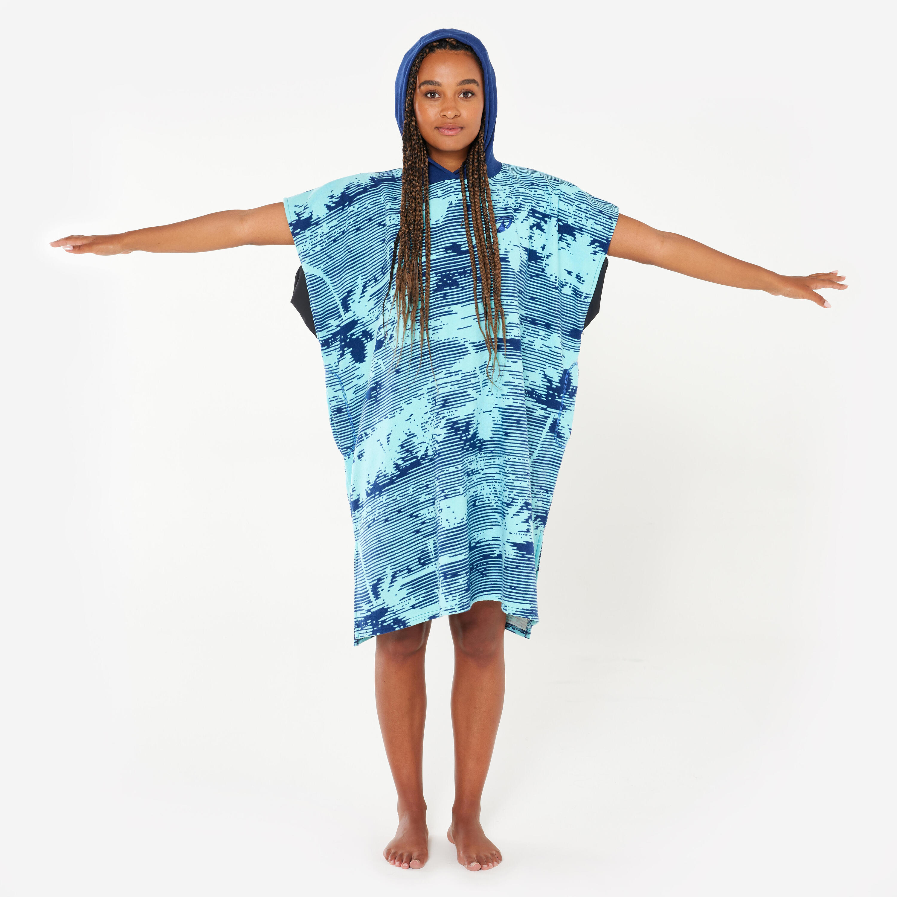 Kids’ UK Surfing Poncho 135 to 160 cm - 550 View blue | Decathlon