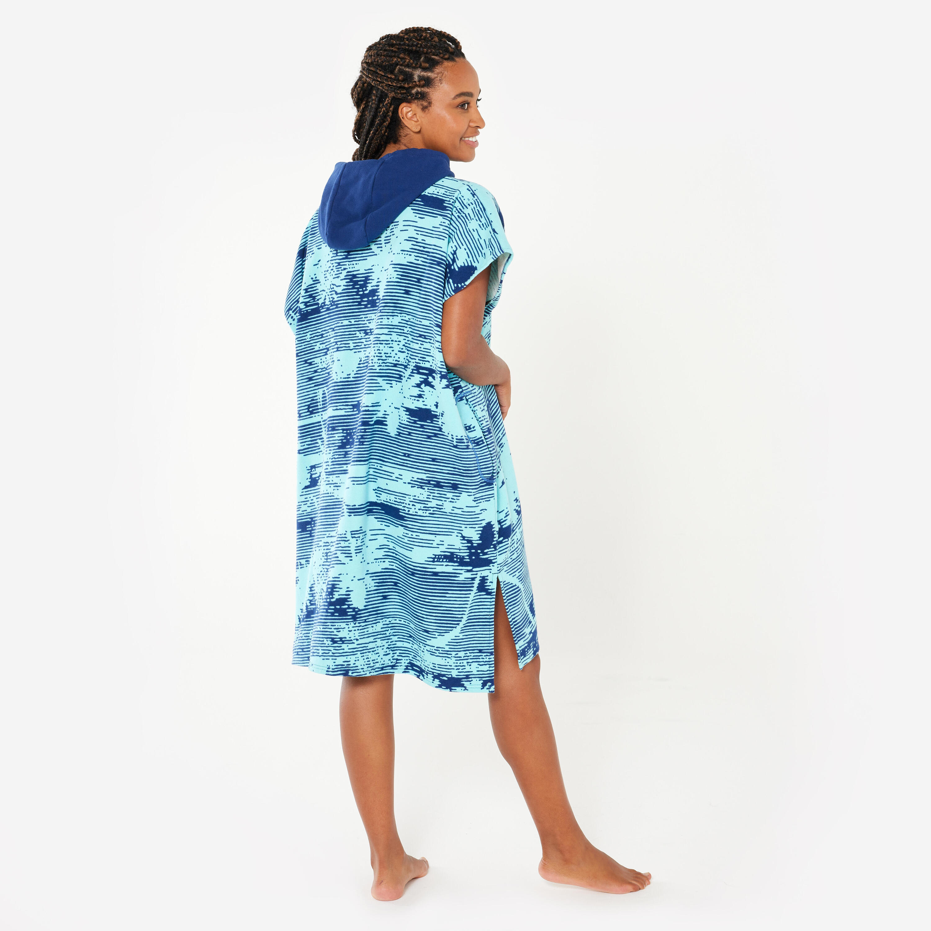 Kids’ UK Surfing Poncho 135 to 160 cm - 550 View blue | Decathlon