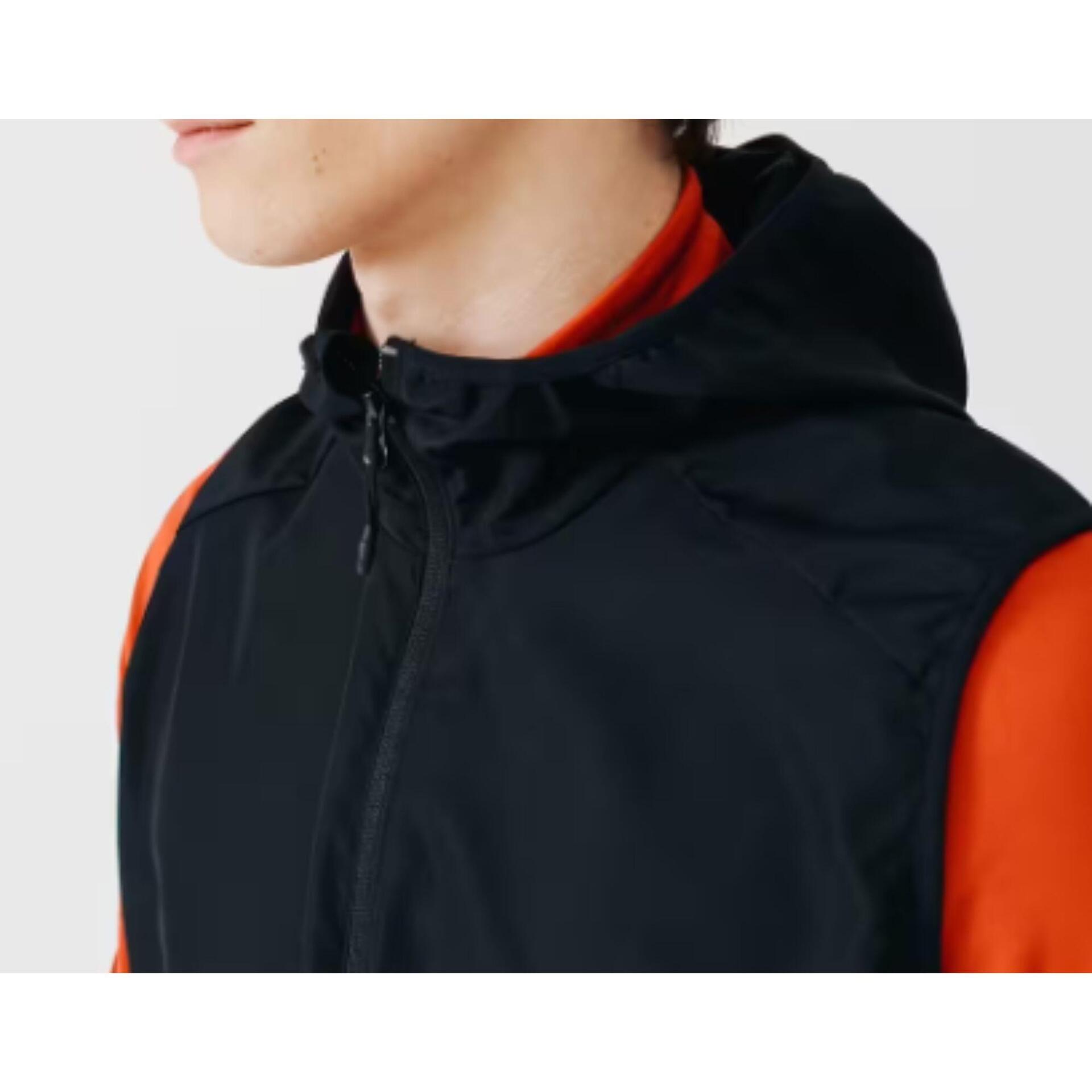 Men's Running Sleeveless Jacket Kalenji Run Wind - black