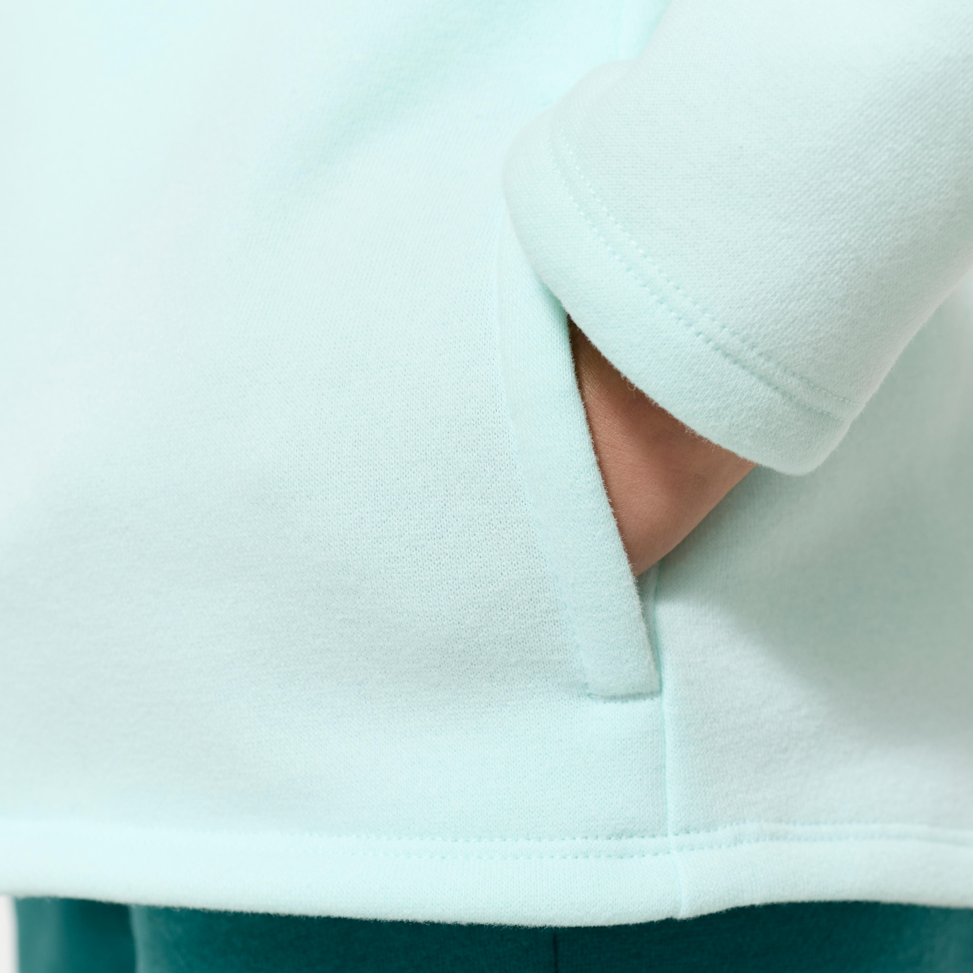 Kids’ Zip-Up Tracksuit, Warmy - Green, Green - Domyos - Decathlon