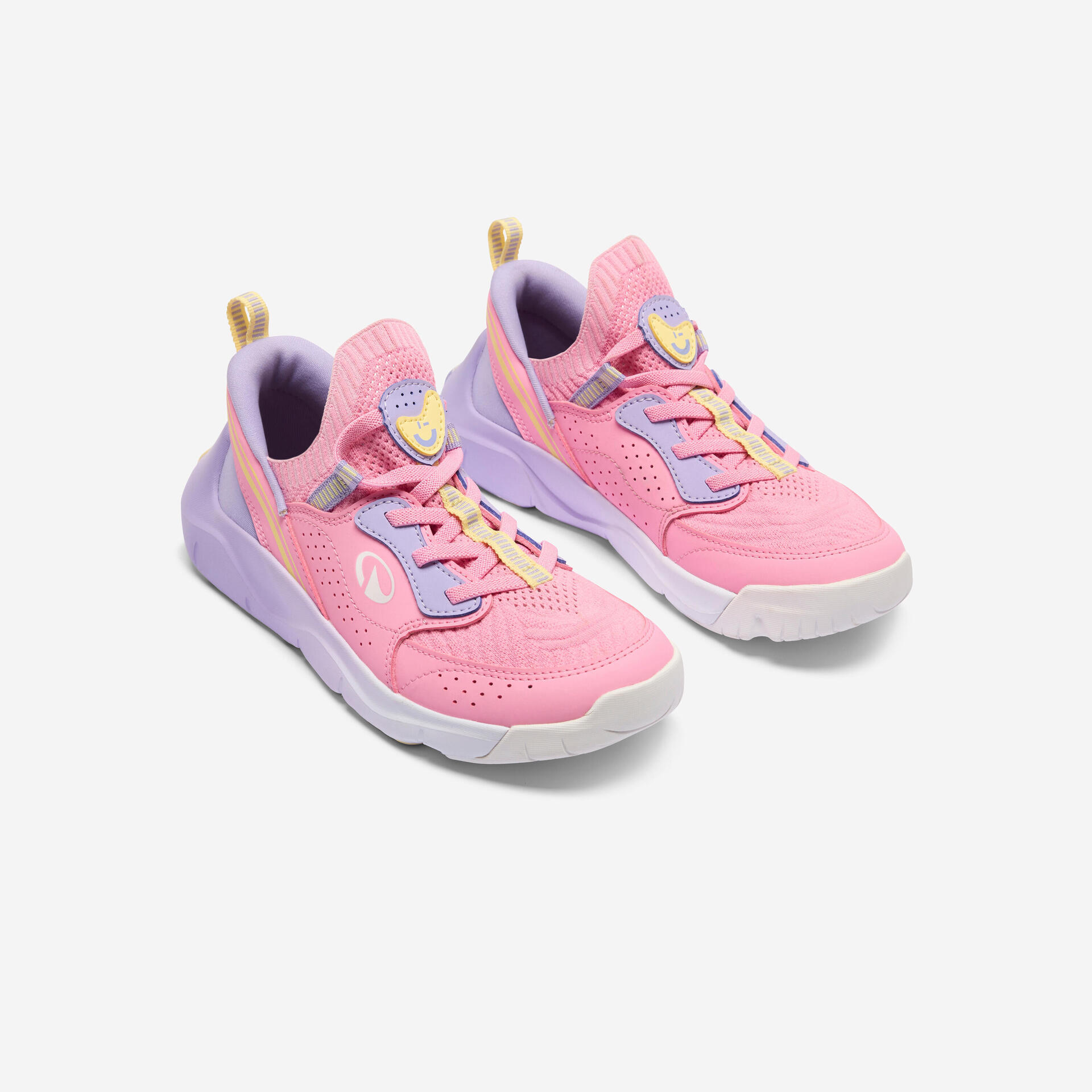 Kids' Unisex Multisports Easy-On Trainers Playful Easy - Pink