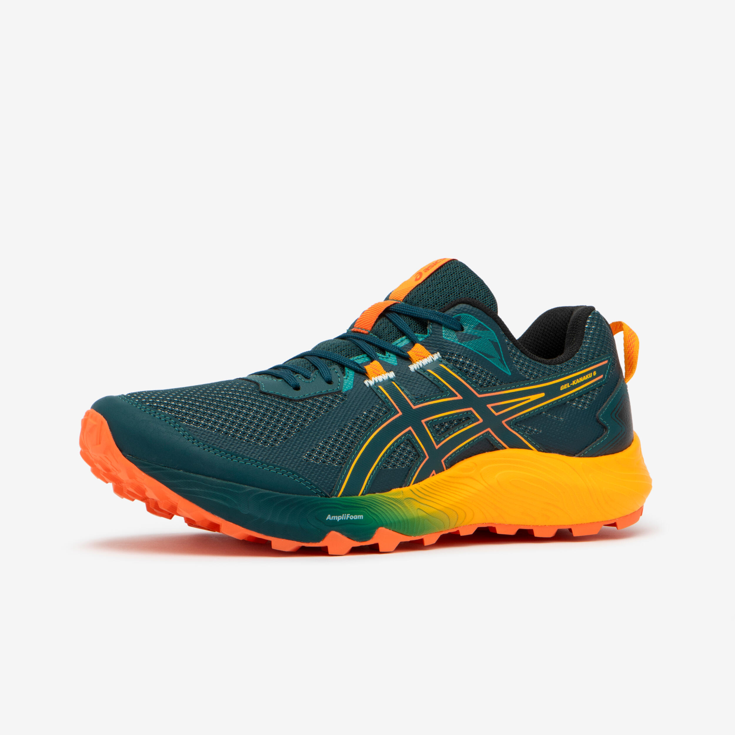 Vīriešu taku skriešanas apavi “Asics Gel Kanaku 6”, pelēki/oranži ...