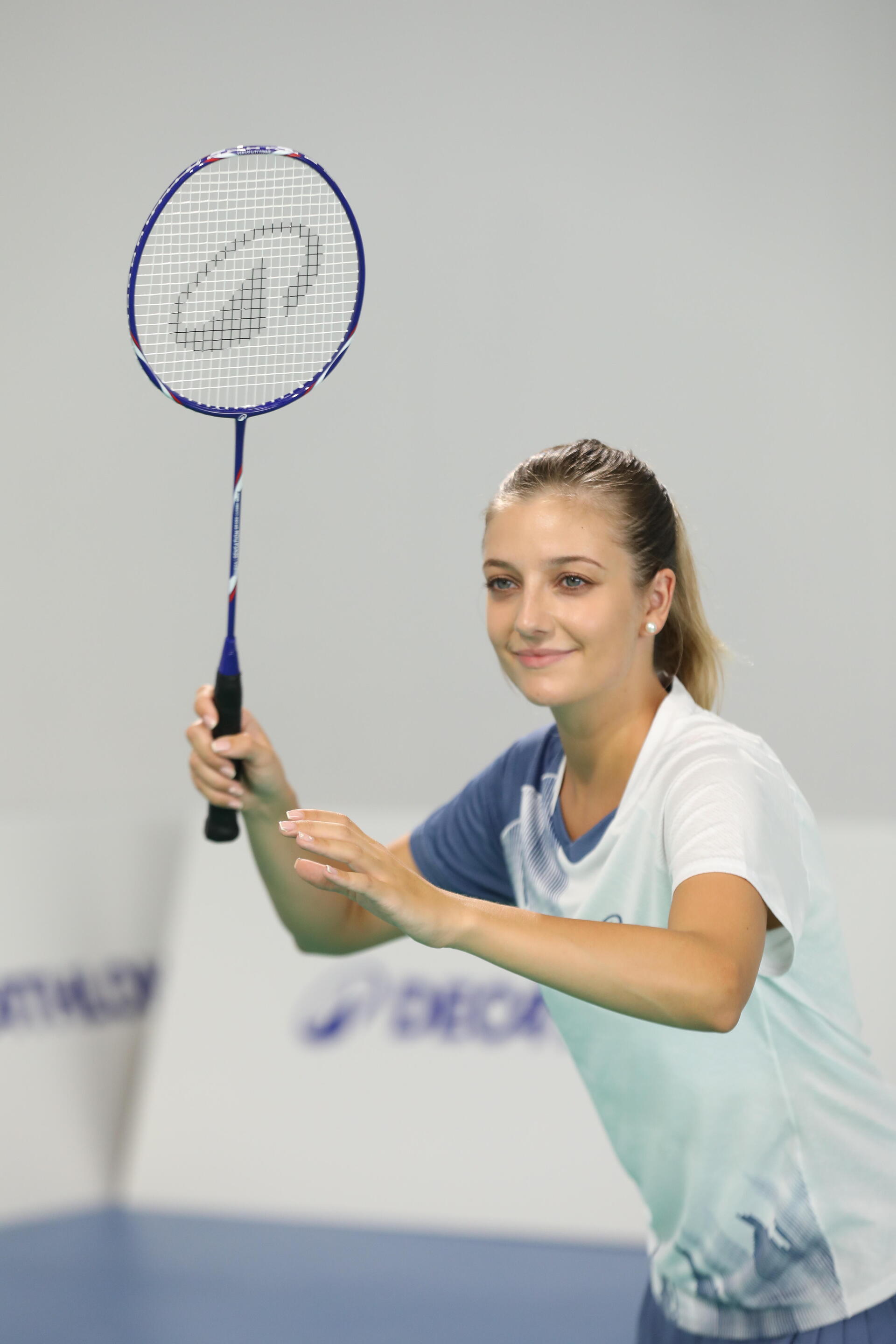 ADULT BADMINTON RACKET BR SENSATION 500 BLUE