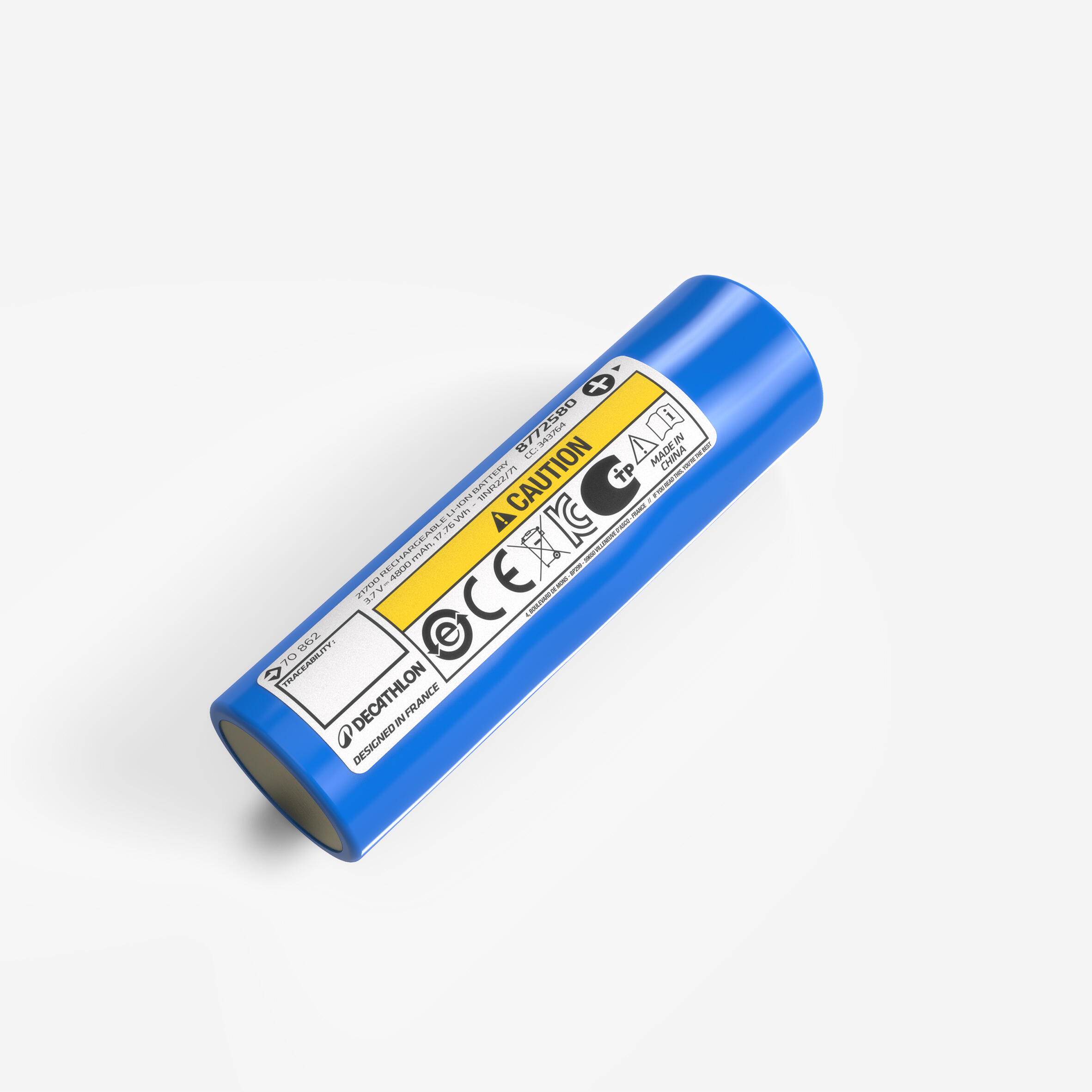 Pila Recargable Li-Ion 21700 3,7 V - 4850 mAh | Decathlon