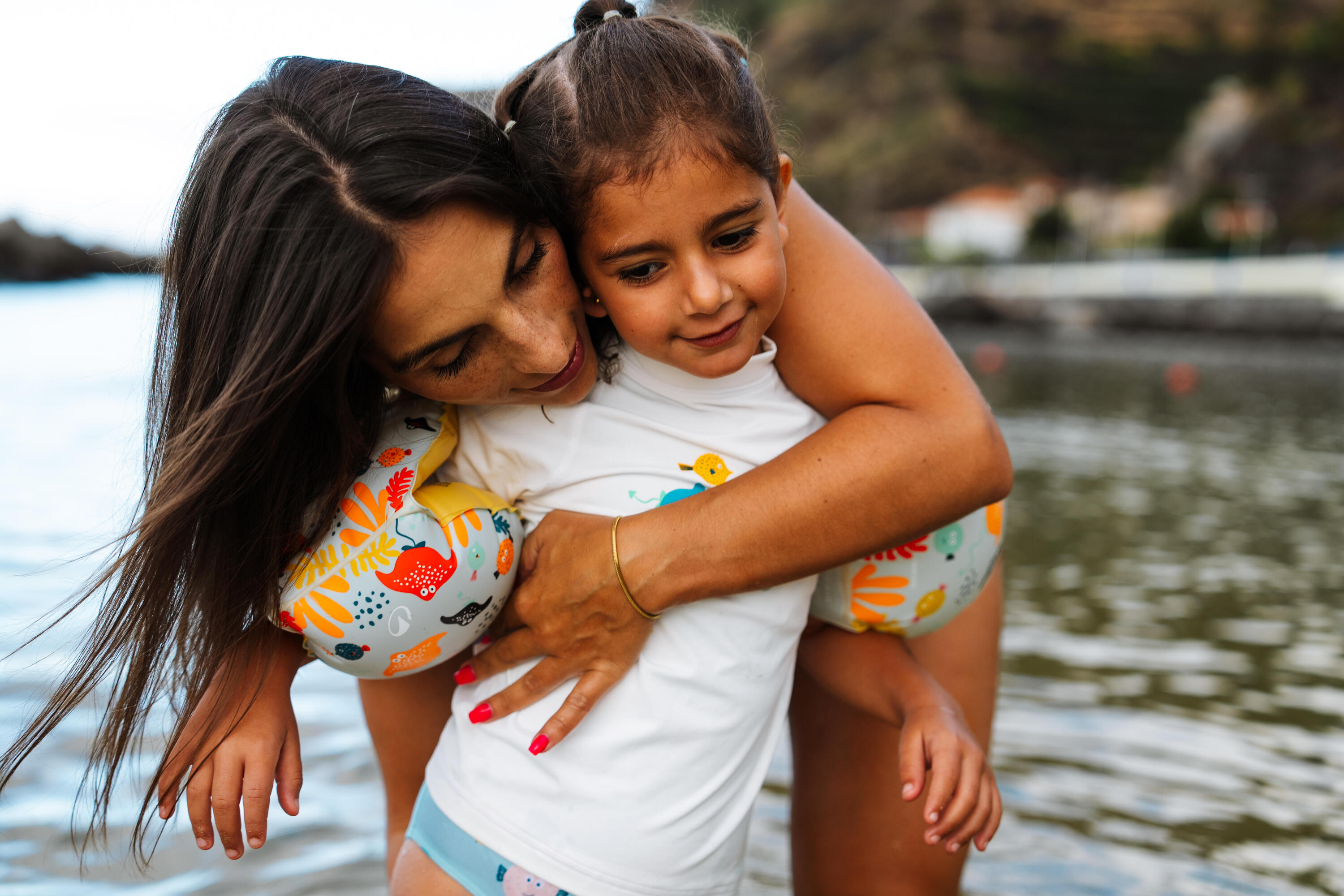 Kids’ swimming armbands 11-30 kg Allfish light blue DECATHLON | Decathlon