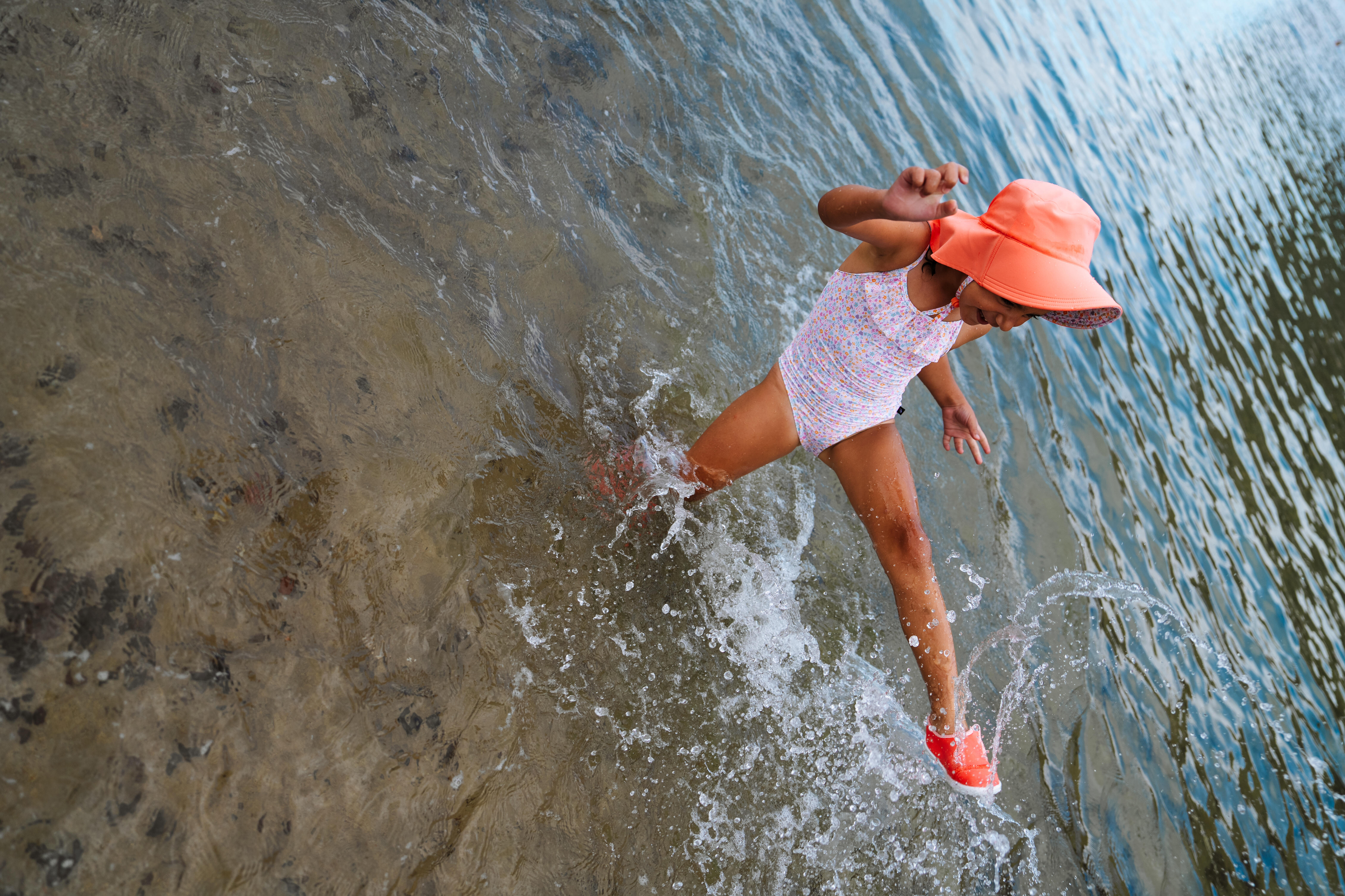 Babies'/Girls' One-Piece Swimsuit with Ruffles Age 12 months-5 years ...