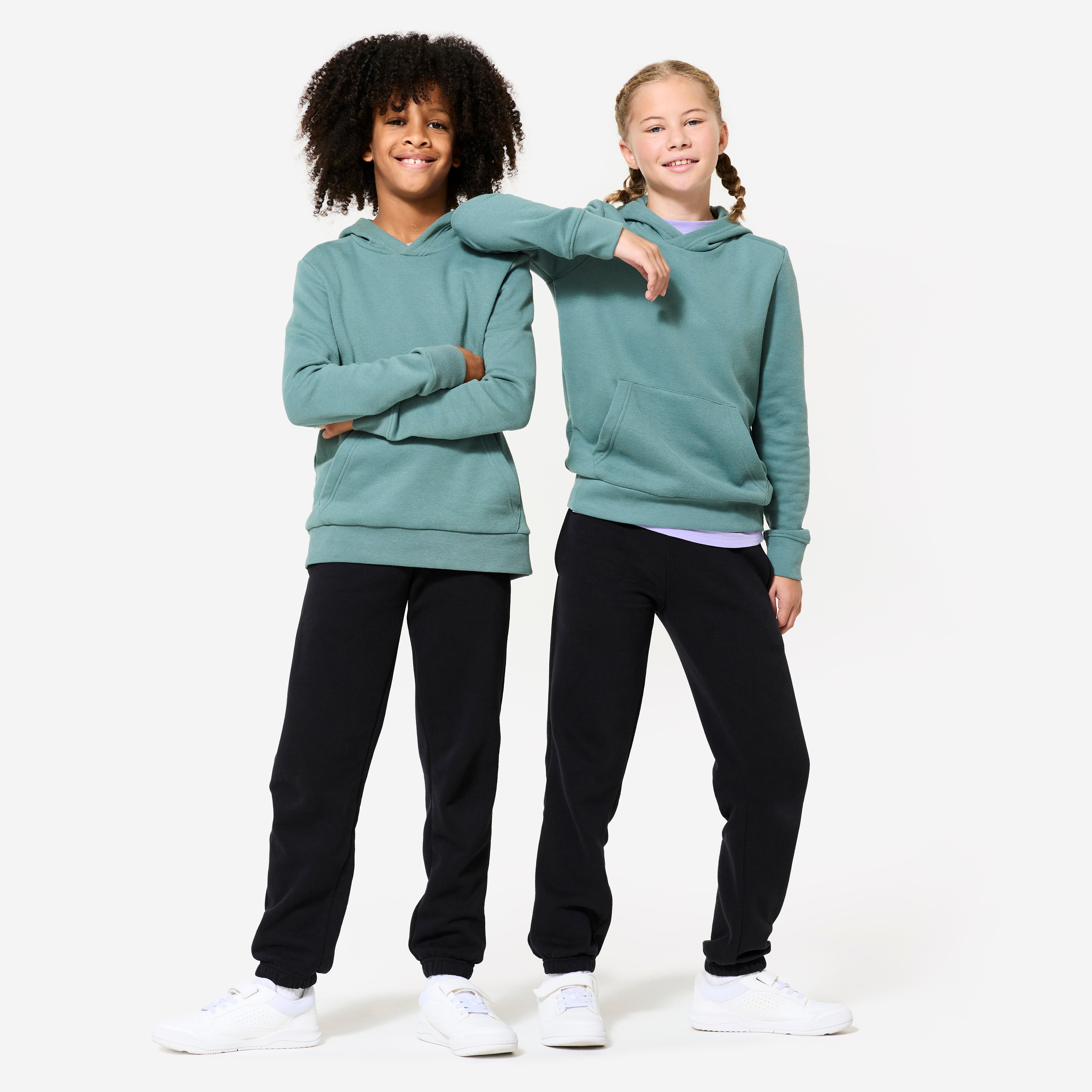 Kids' Sweatpants - 500 - graphite black - Domyos - Decathlon