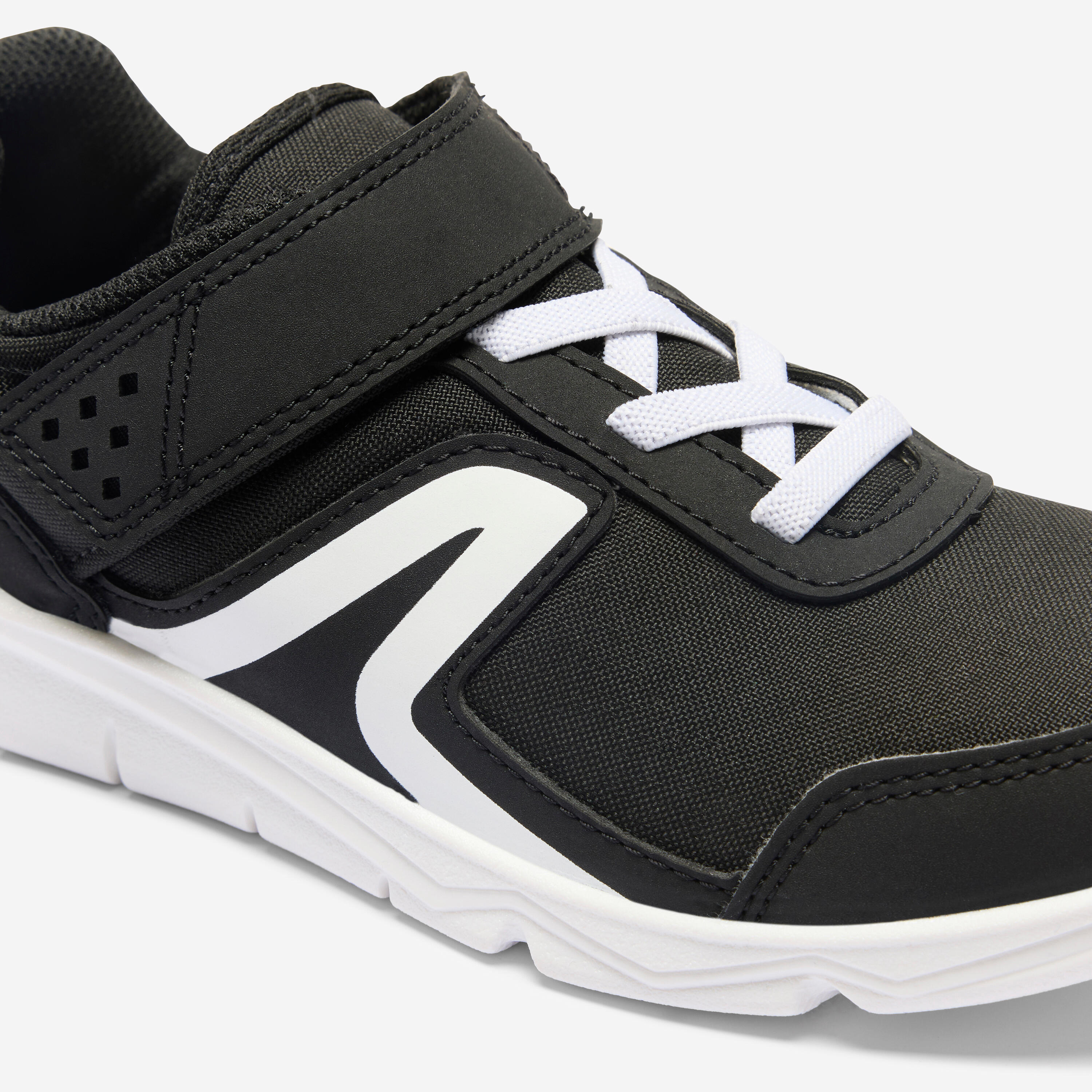 Detská obuv PW 100 na suchý zips čierna - Decathlon