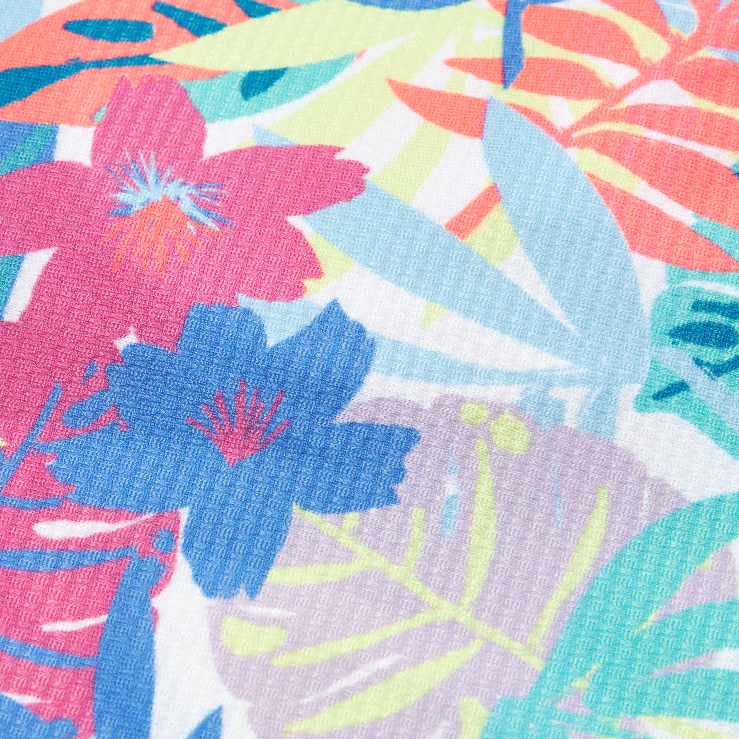 Girl’s one-piece surf swimsuit with cross-over straps - 500 Caly green ...