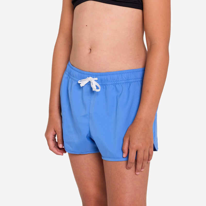 Girls’ kids’ surfing swim shorts - Katy blue - Decathlon