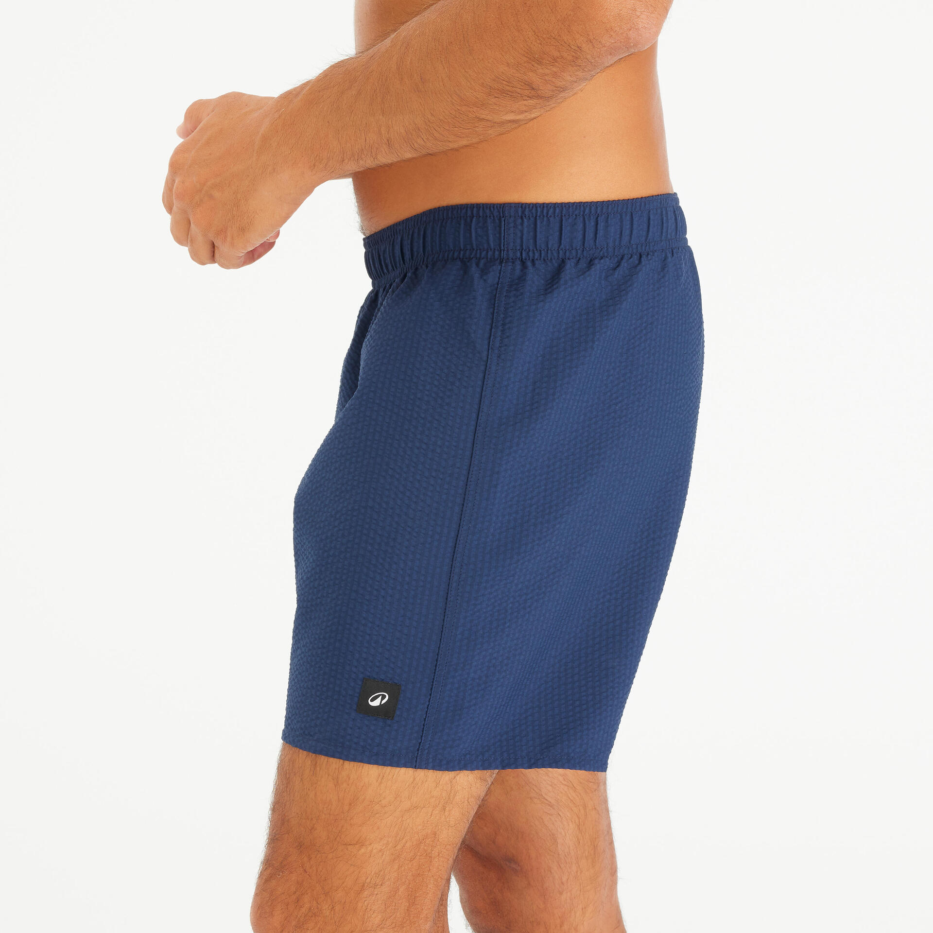 Men’s swimming shorts - 100 textured navy